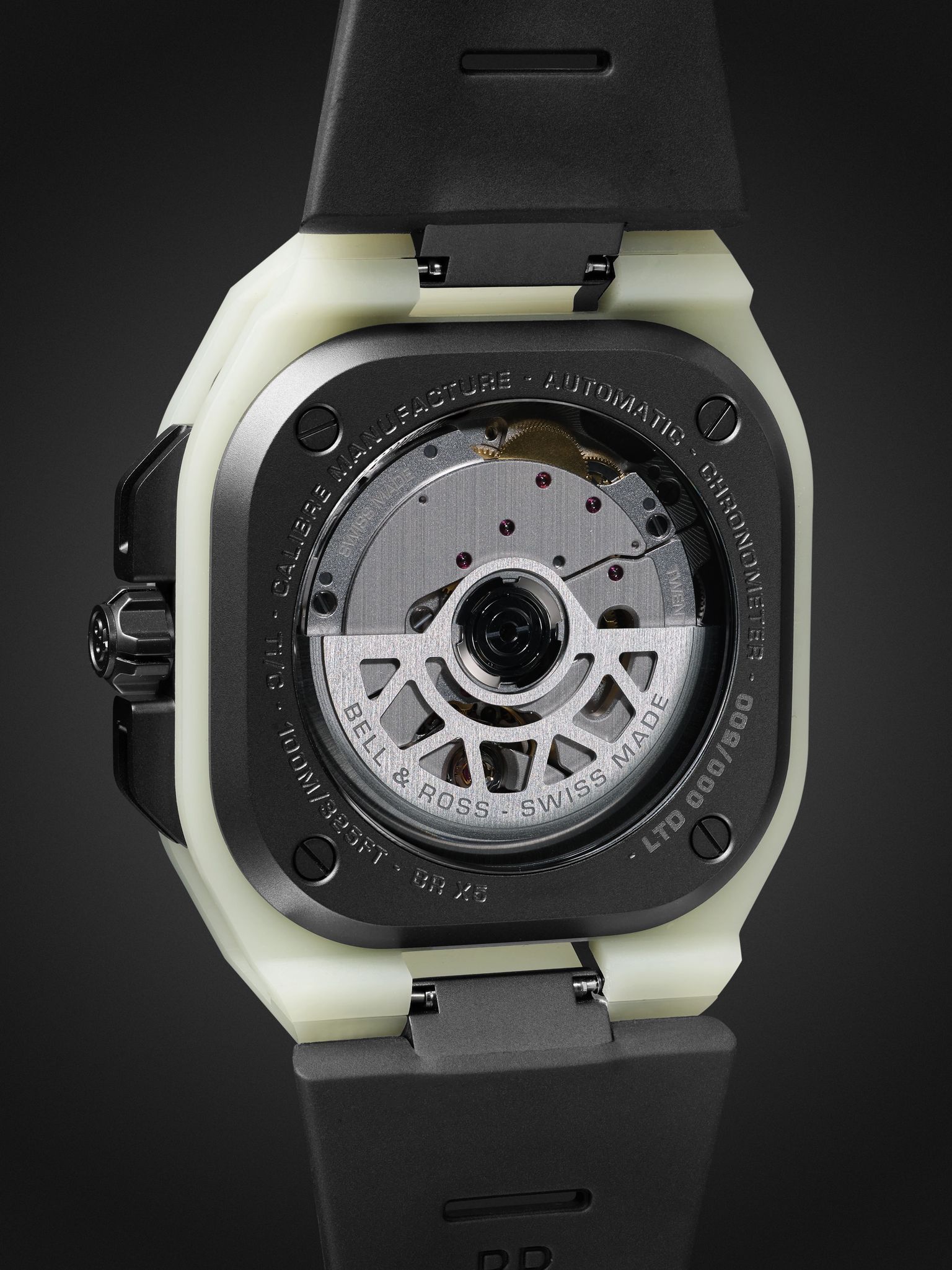 BELL & ROSS BR-X5 Limited Edition Automatic 41mm Titanium, Fibreglass ...