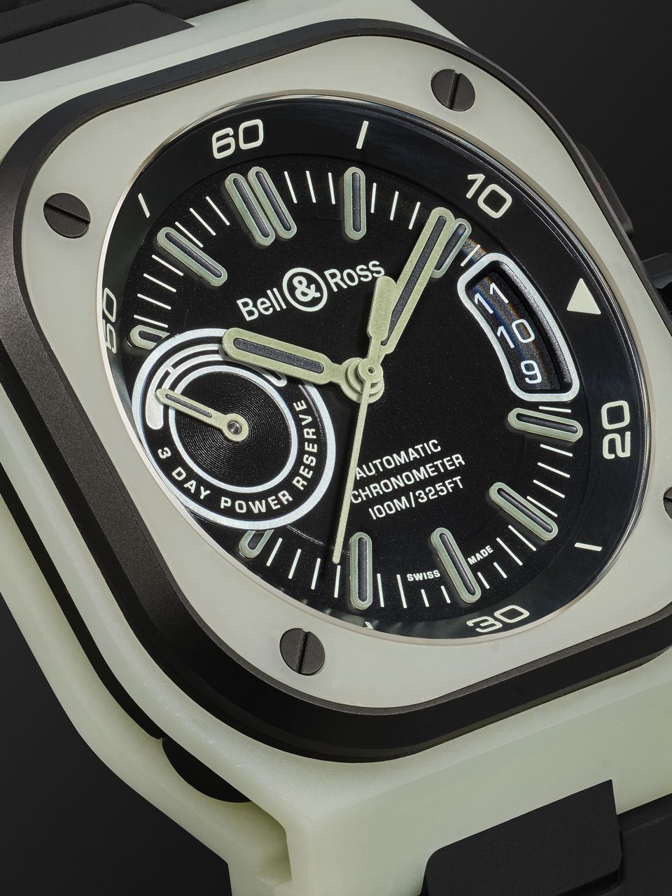 BELL & ROSS BR-X5 Limited Edition Automatic 41mm Titanium, Fibreglass ...