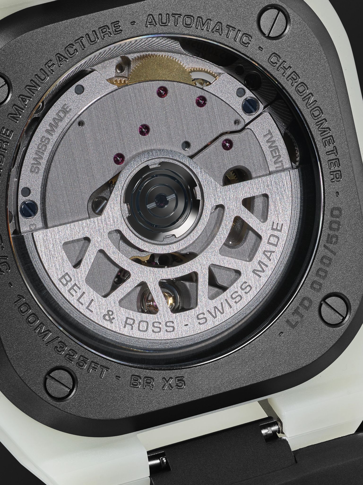 BELL & ROSS BR-X5 Limited Edition Automatic 41mm Titanium, Fibreglass ...