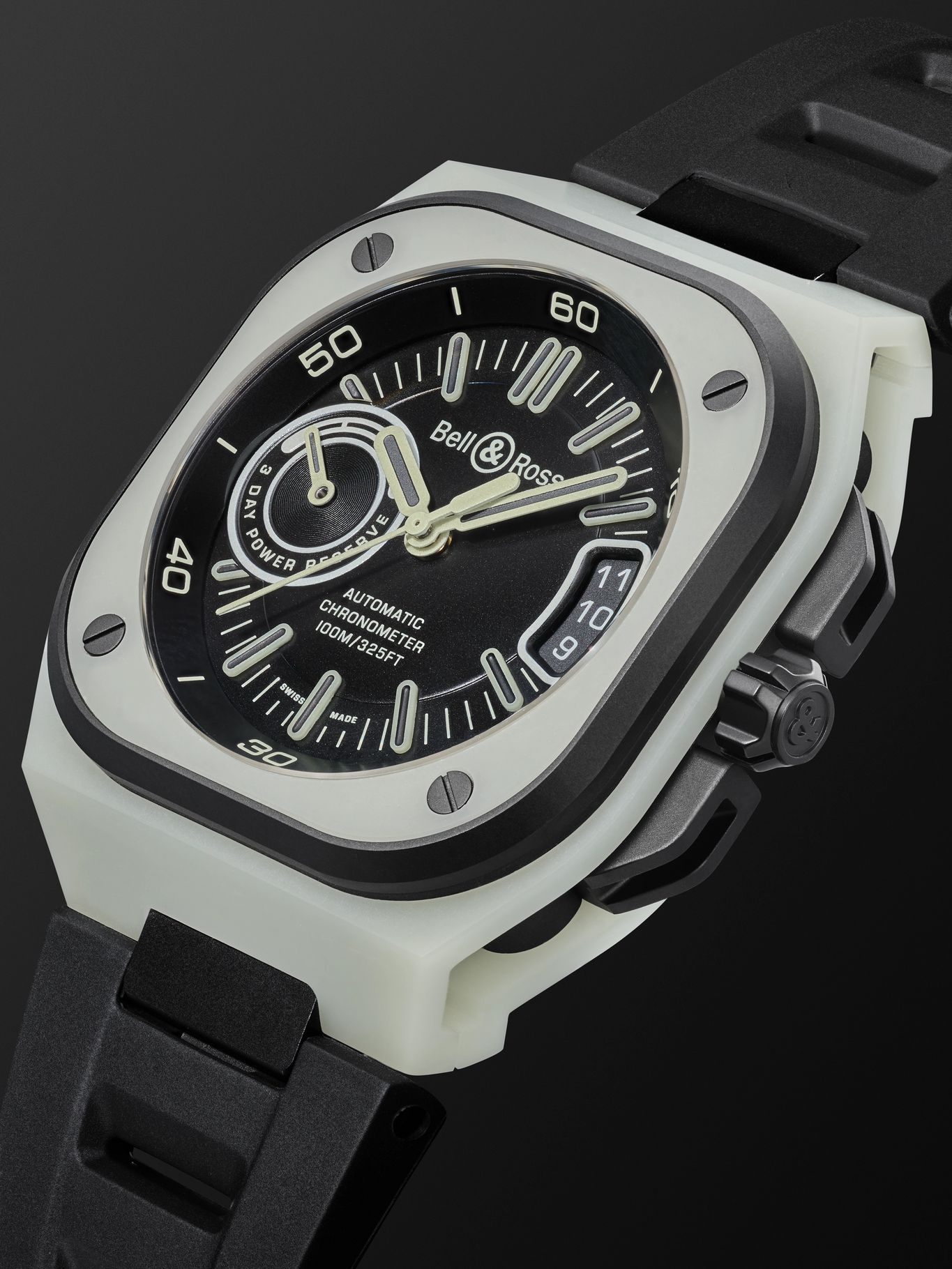 BELL & ROSS BR-X5 Limited Edition Automatic 41mm Titanium, Fibreglass ...