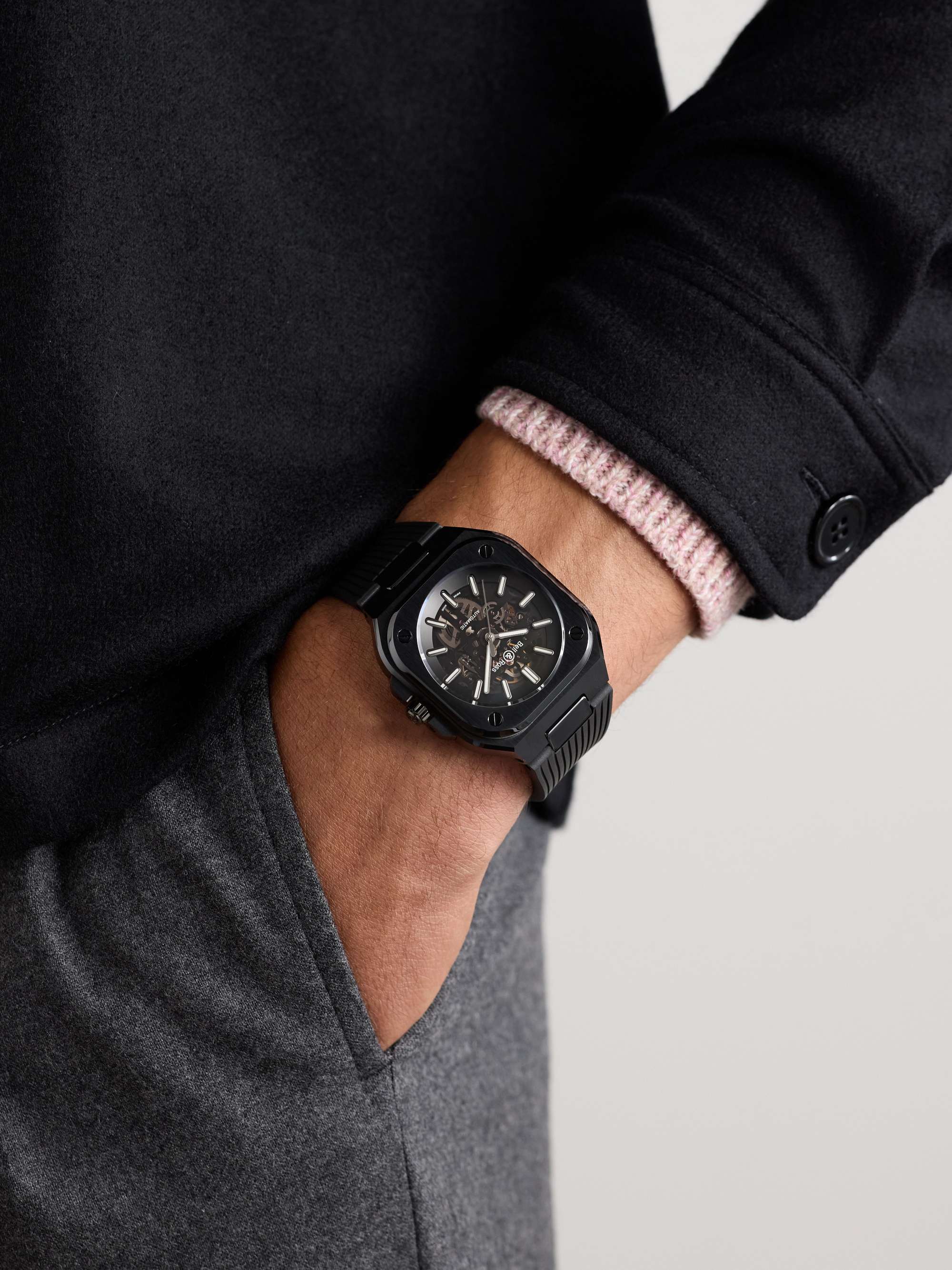HERMÈS TIMEPIECES H08 Automatic 39mm Graphene and Rubber HERMÈS TIMEPIECES H08 Automatic 39mm Graphene and Rubber