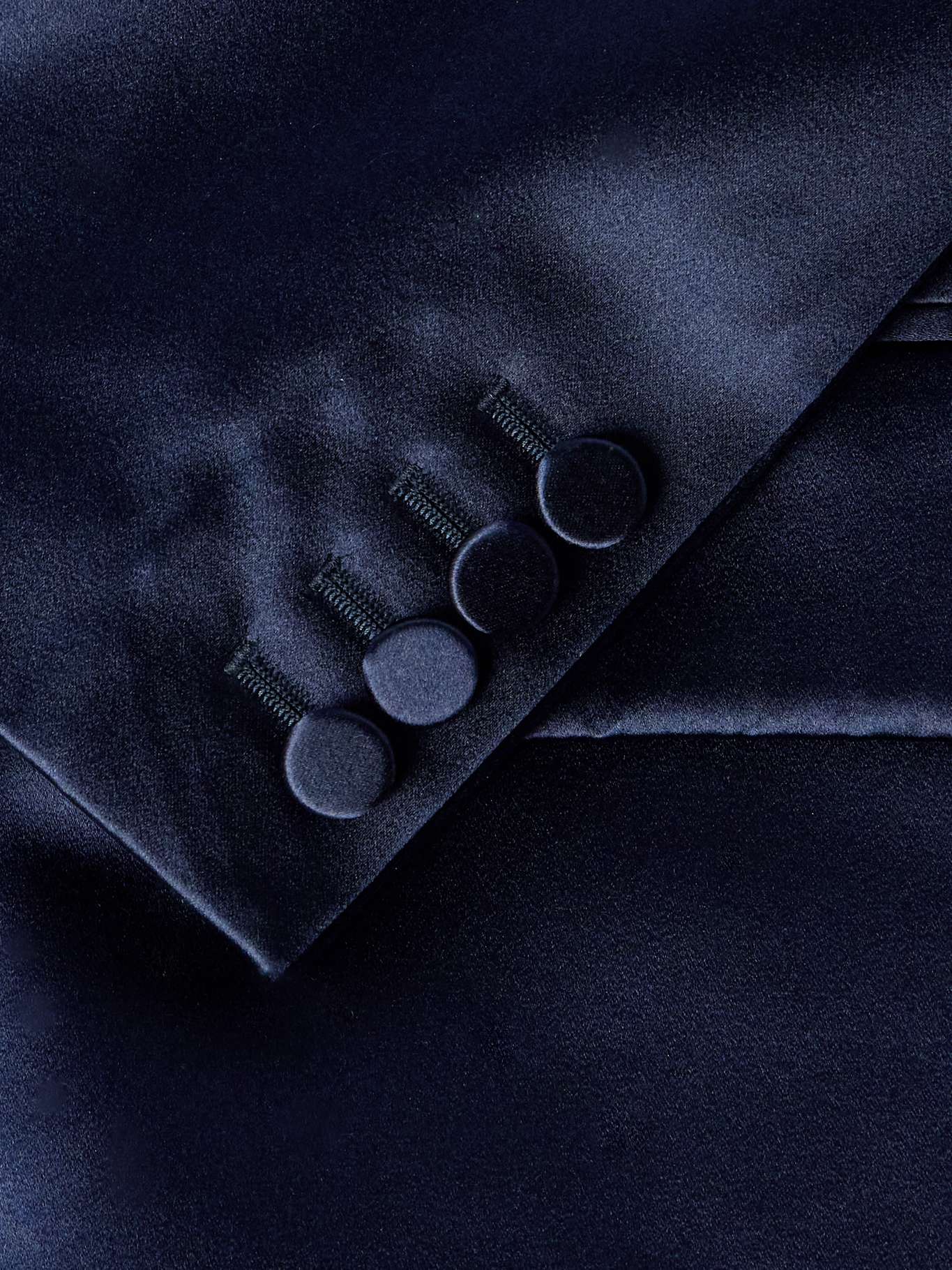 VALENTINO GARAVANI Double-Breasted Silk-Satin Suit Jacket for Men | MR ...