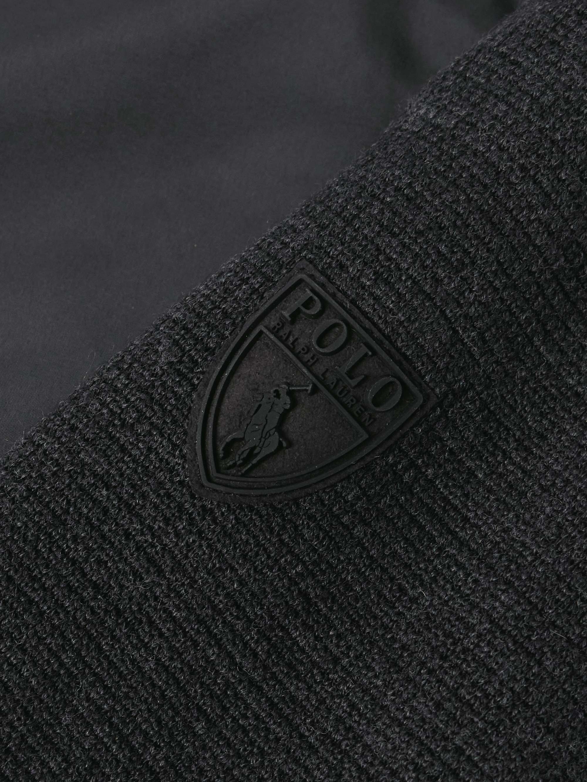 POLO RALPH LAUREN Panelled Merino Wool-Blend and Padded Shell Zip-Up ...