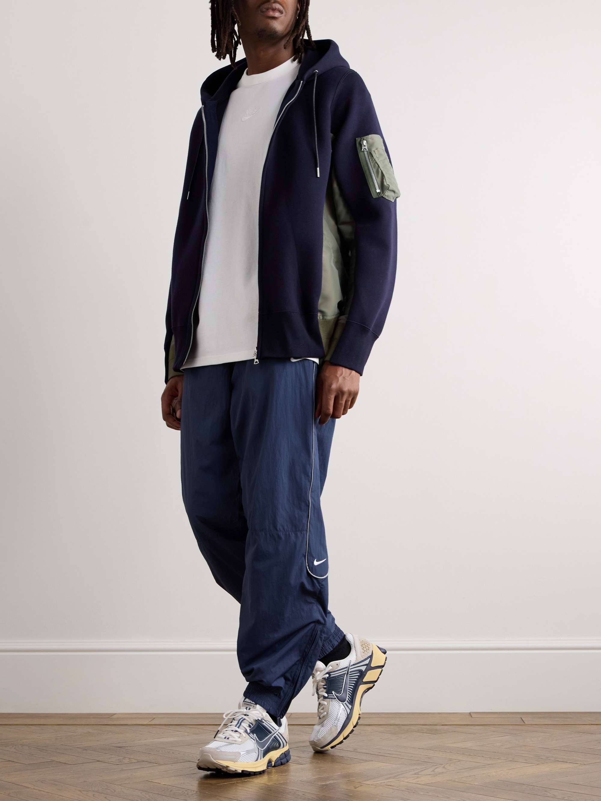 NIKE Solo Swoosh Tapered Logo-Embroidered Taffeta Track Pants for Men ...