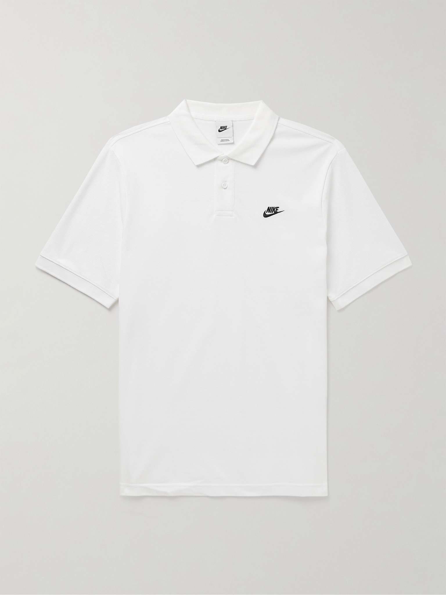 NIKE Club Logo-Embroidered Cotton-Piqué Polo Shirt for Men | MR PORTER
