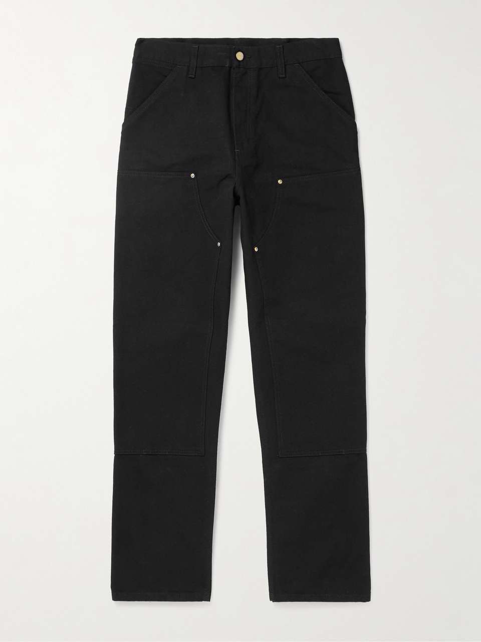 CARHARTT WIP Double Knee Straight-Leg Cotton-Canvas Carpenter Trousers ...