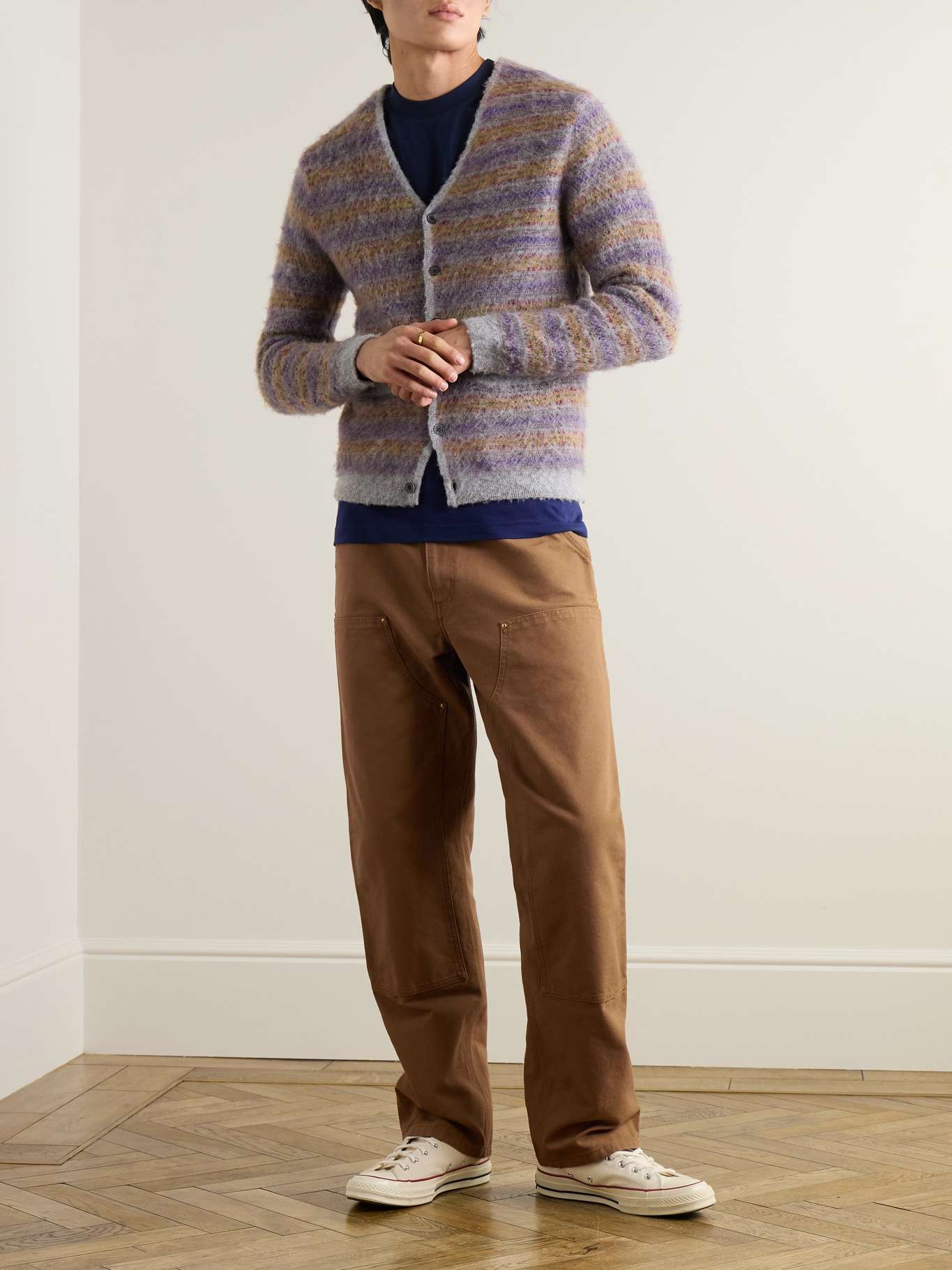 CARHARTT WIP Double Knee Straight-Leg Cotton-Canvas Carpenter Trousers ...