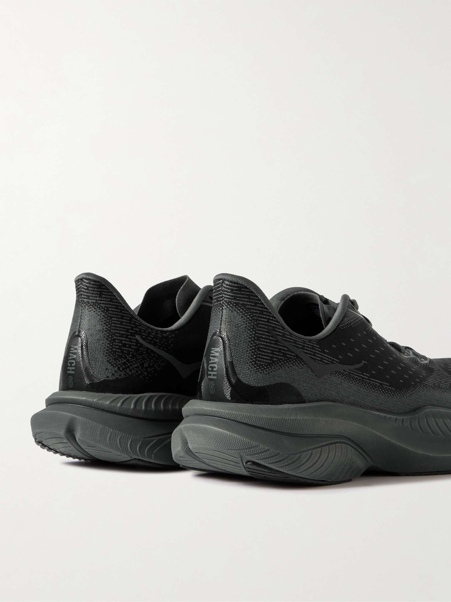 HOKA Performance Mach 6 Rubber-Trimmed Mesh Running Sneakers for Men ...