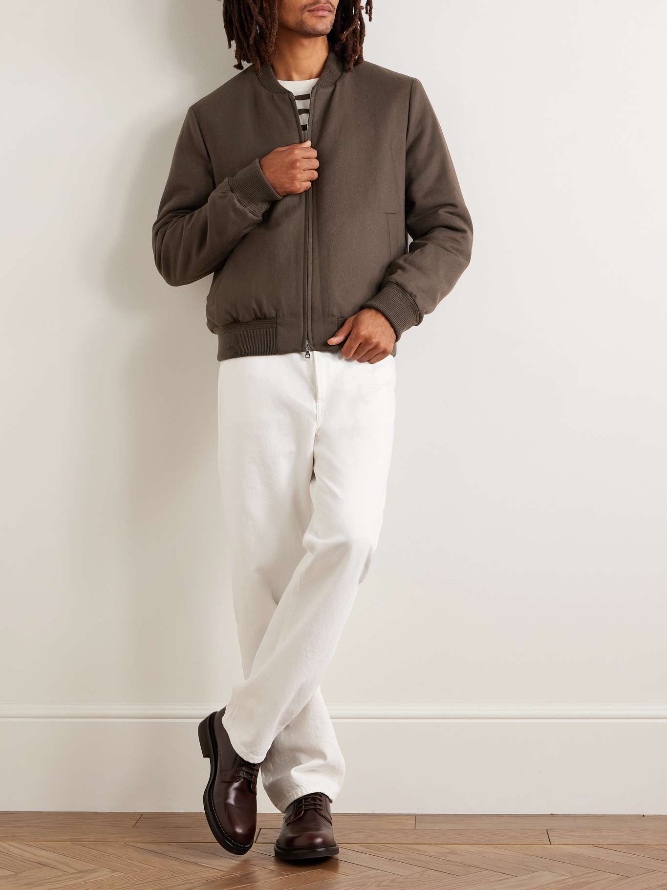 MR P. Padded Cashmere-Blend Bomber Jacket for Men | MR PORTER
