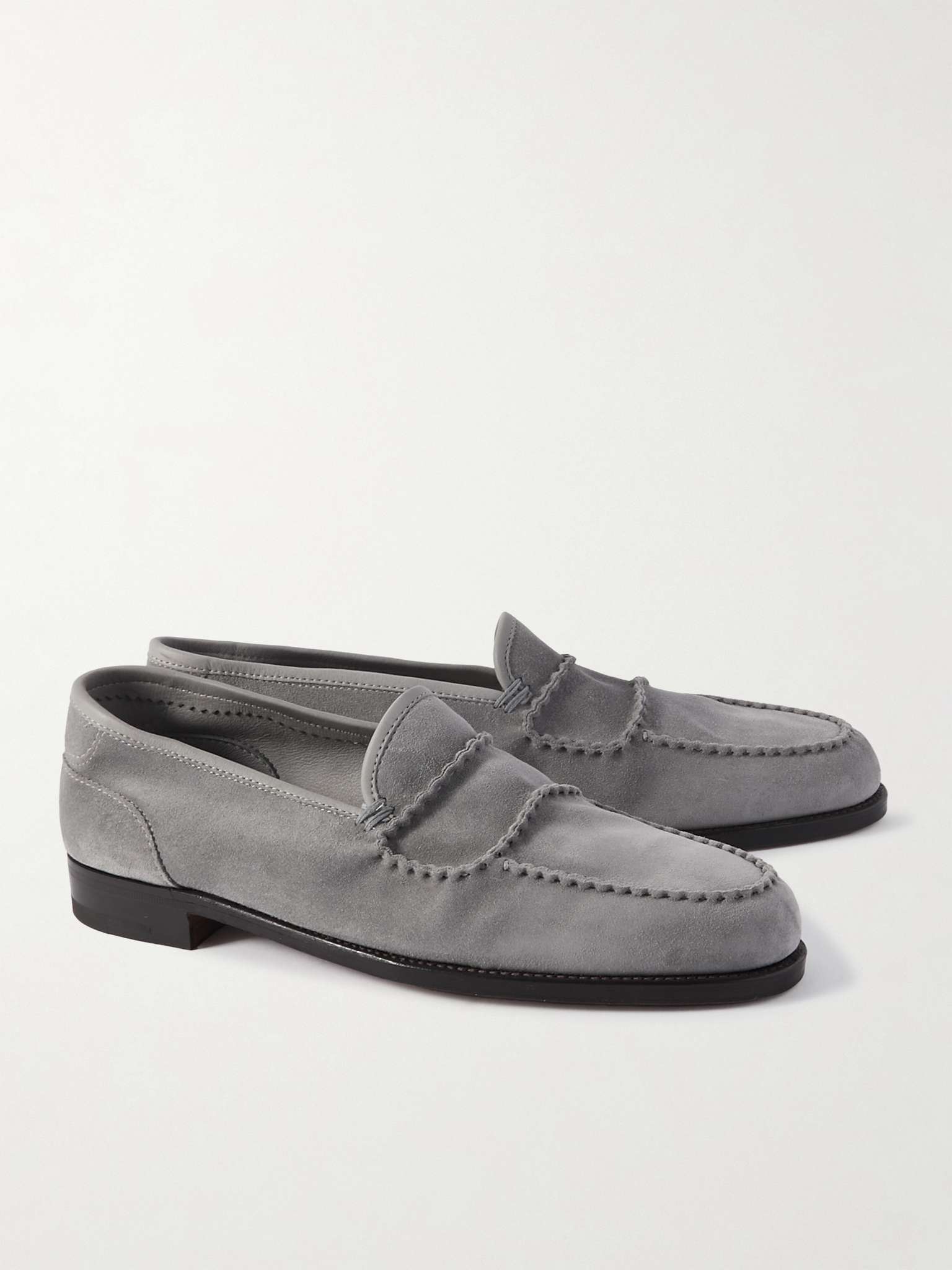 JOHN LOBB Bath Suede Loafers for Men | MR PORTER