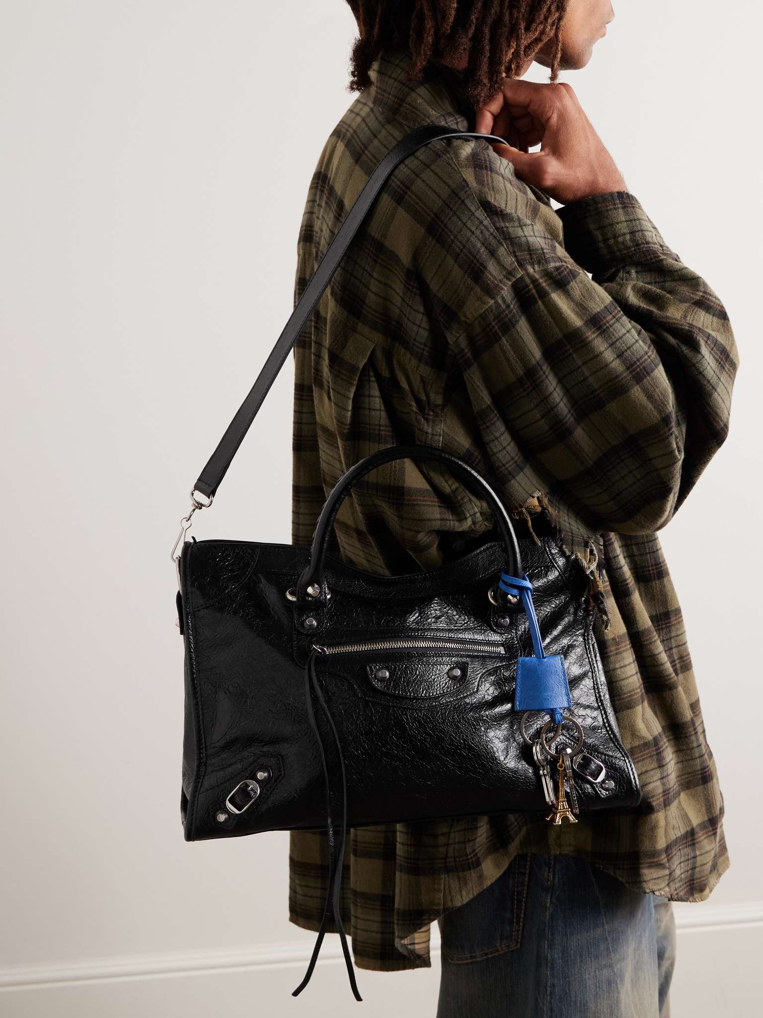 BALENCIAGA Le City Medium Arena Textured-Leather Tote for Men | MR PORTER
