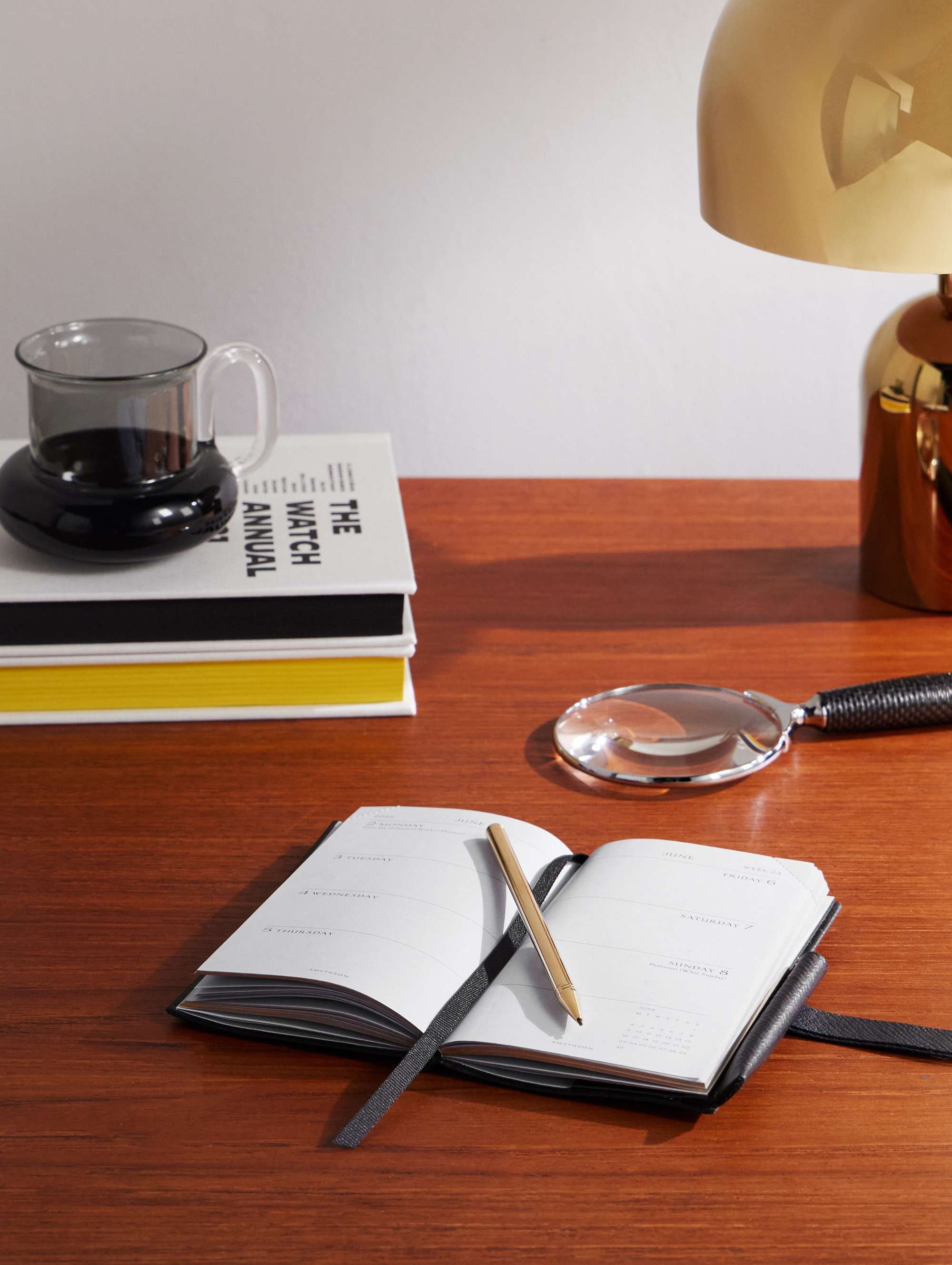 SMYTHSON Panama Cross-Grain Leather Diary for Men | MR PORTER