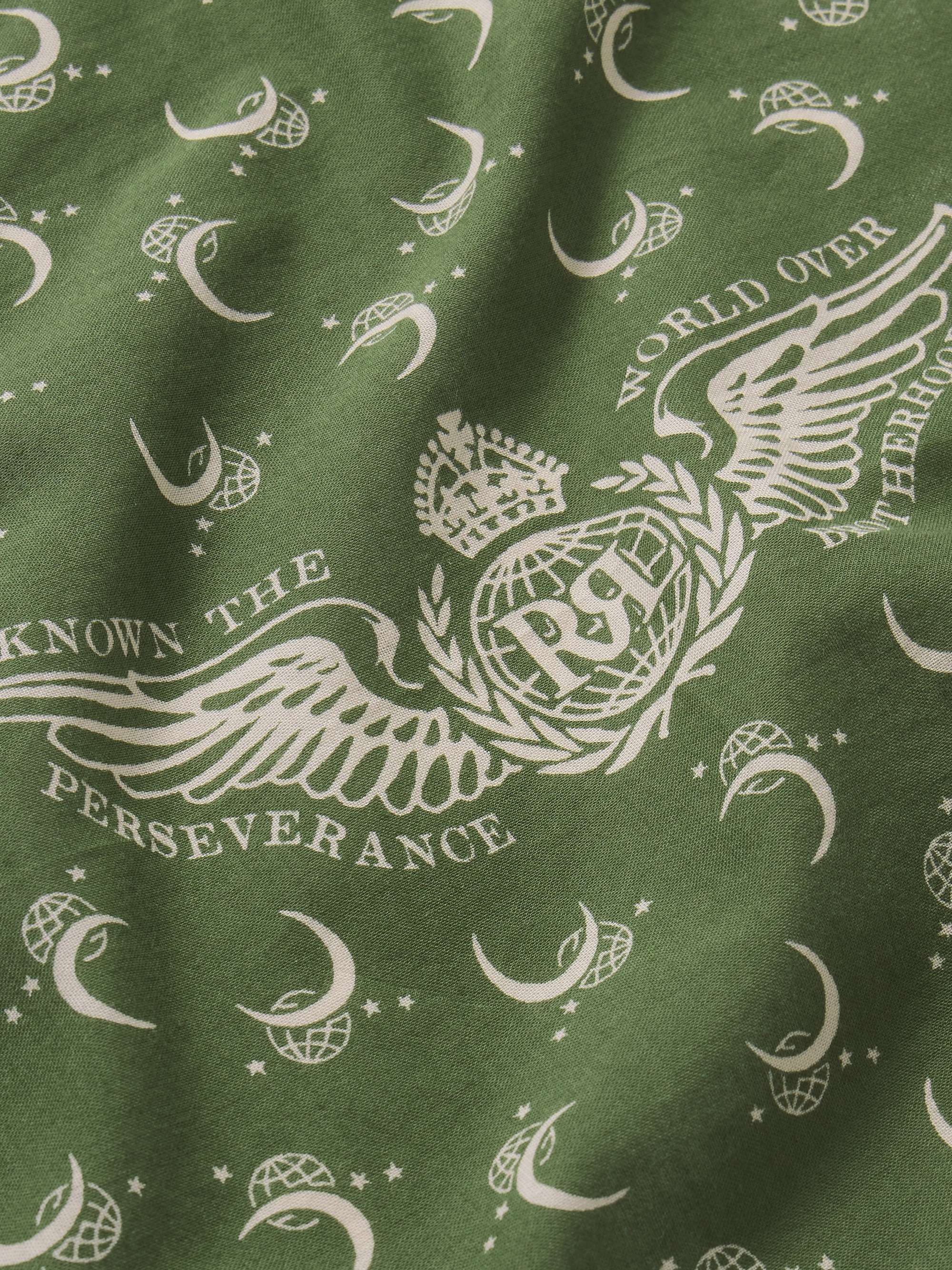 RRL Flight Logo-Print Cotton-Voile Bandana for Men | MR PORTER