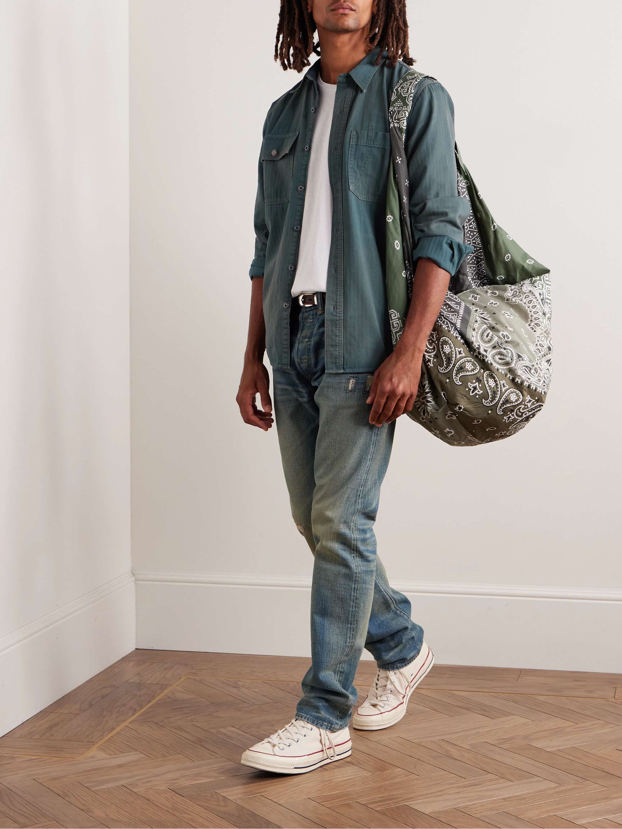 RRL Trail Herringbone Cotton Shirt for Men | MR PORTER