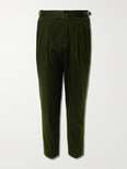 MR P. Slim-Fit Straight-Leg Cotton and Cashmere-Blend Corduroy Tuxedo Trousers for Men | MR PORTER