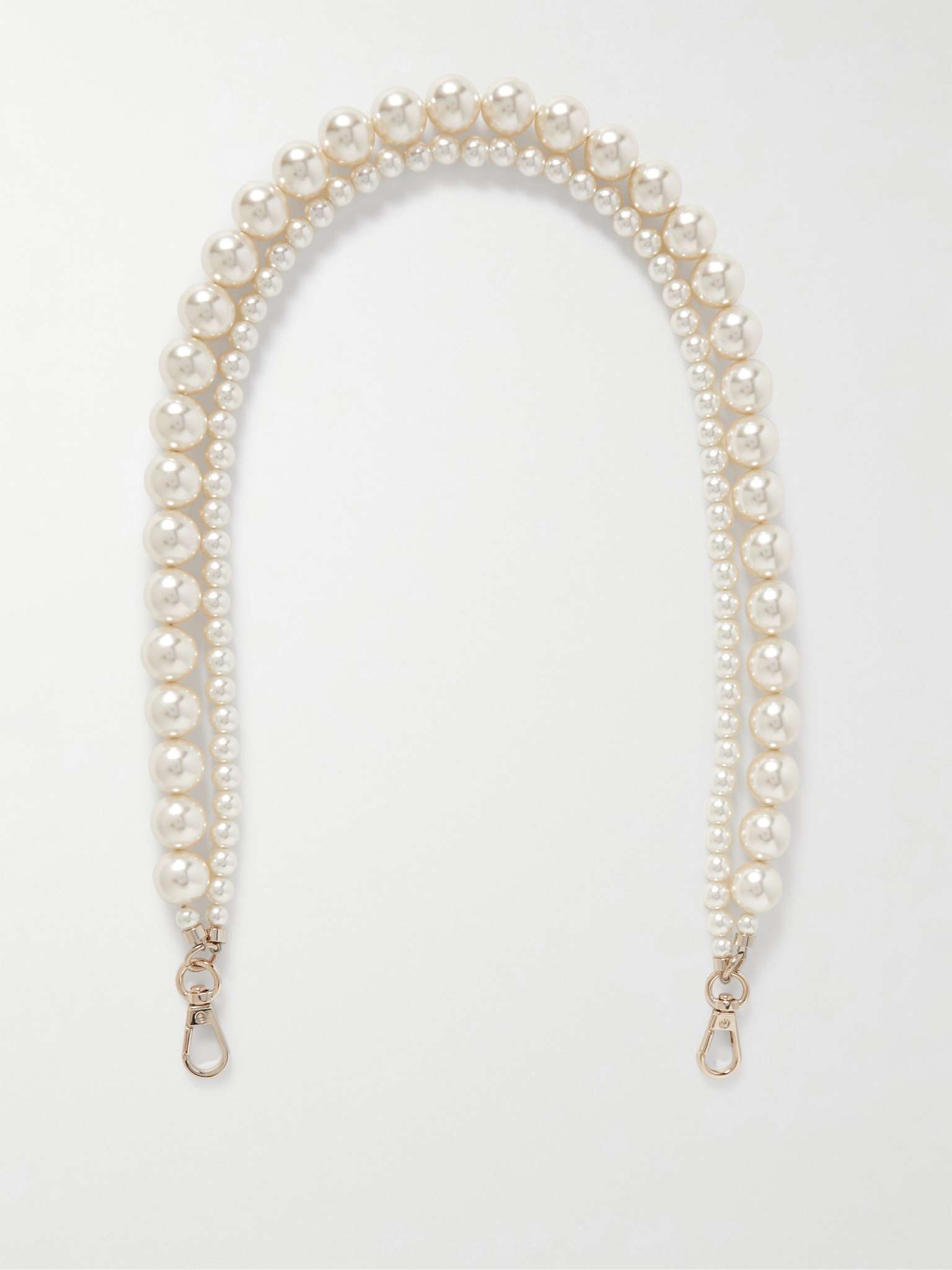 SIMONE ROCHA Silver-Tone Faux Pearl Bag Strap for Men | MR PORTER