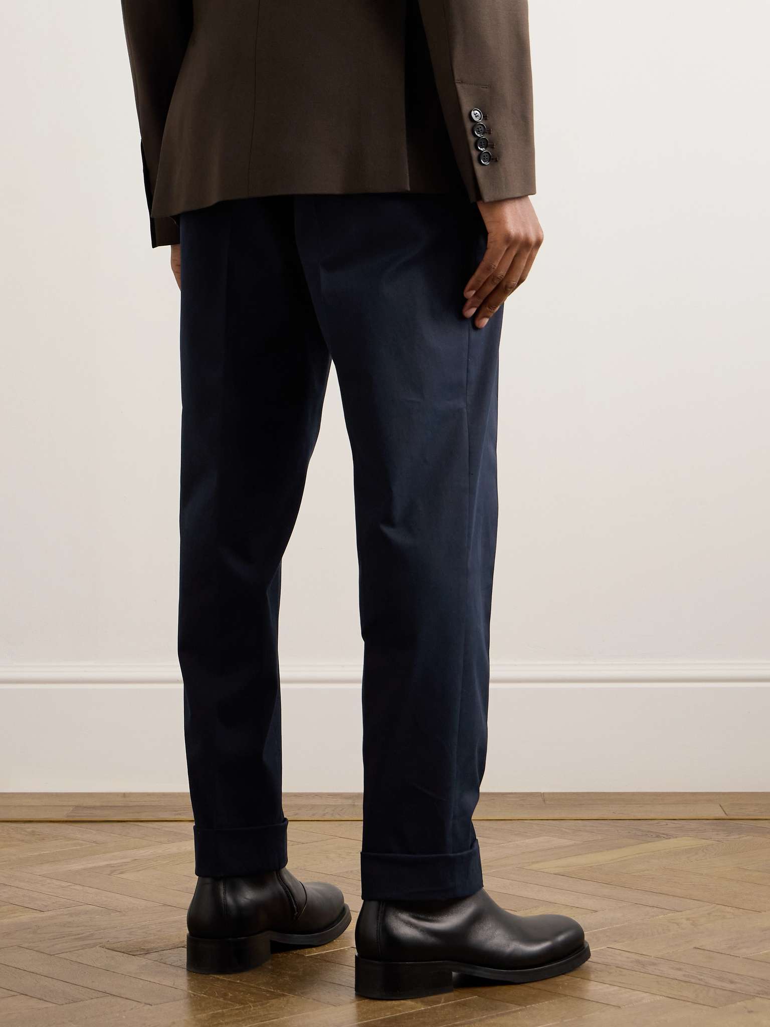 DRIES VAN NOTEN Philip Straight-Leg Cotton-Blend Twill Trousers for Men ...