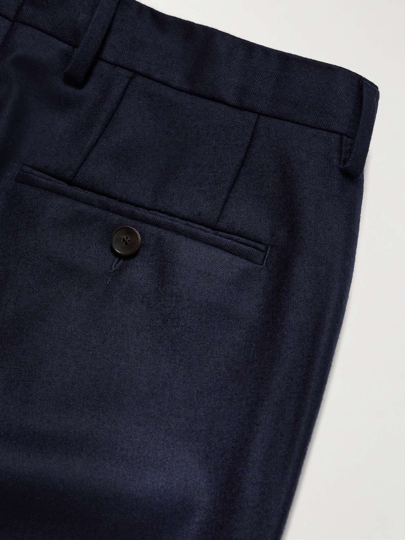 MR P. Philip Slim-Fit Straight-Leg Wool-Flannel Suit Trousers for Men ...