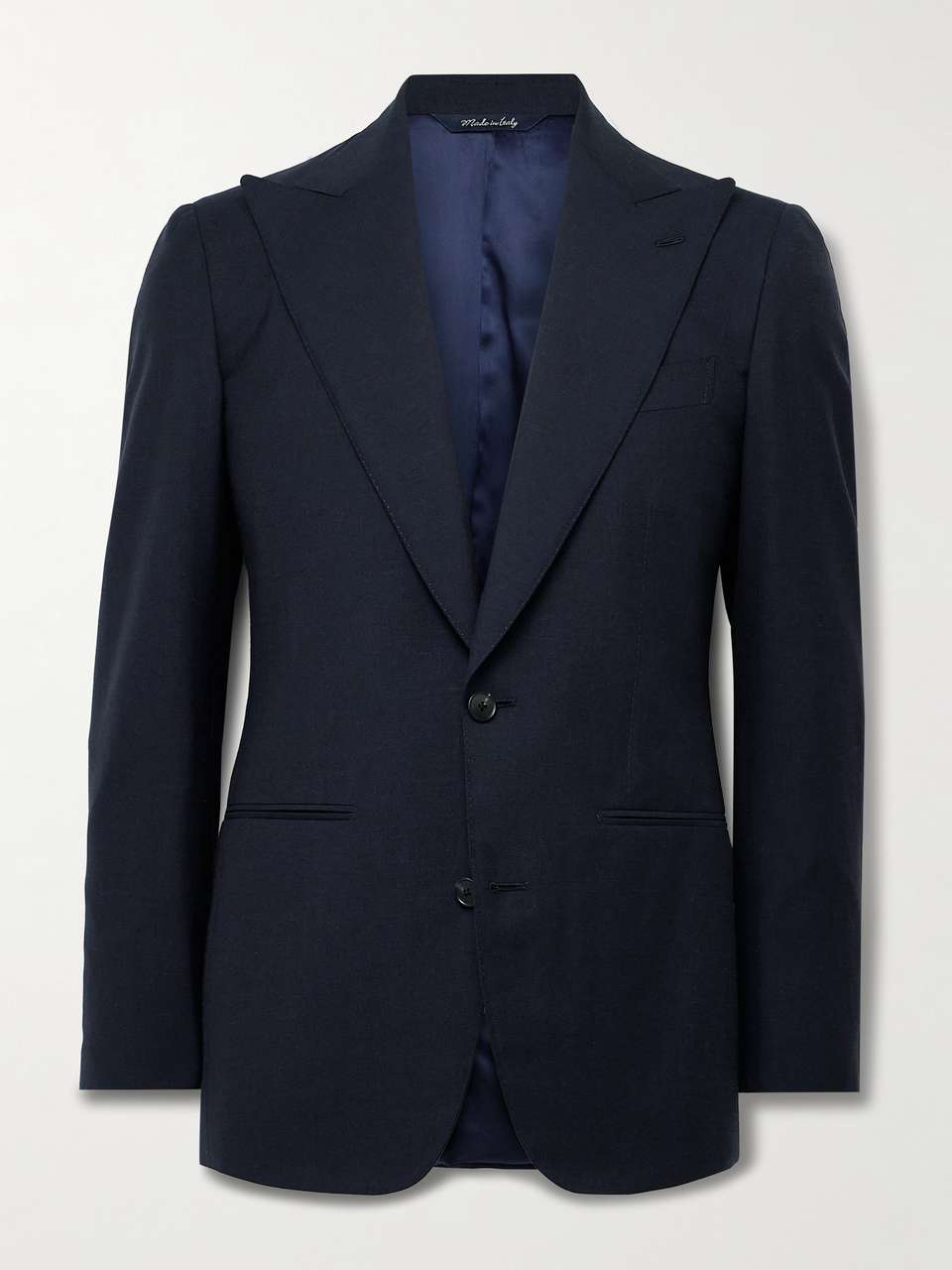 SAMAN AMEL Slim-Fit Wool, Linen and Silk-Blend Suit Jacket for Men | MR ...