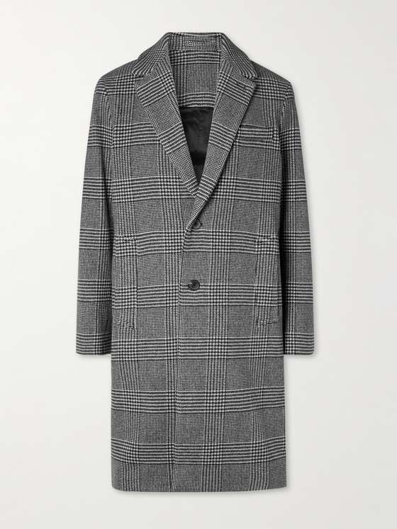 MR P. Checked Virgin Wool-Blend Coat for Men | MR PORTER