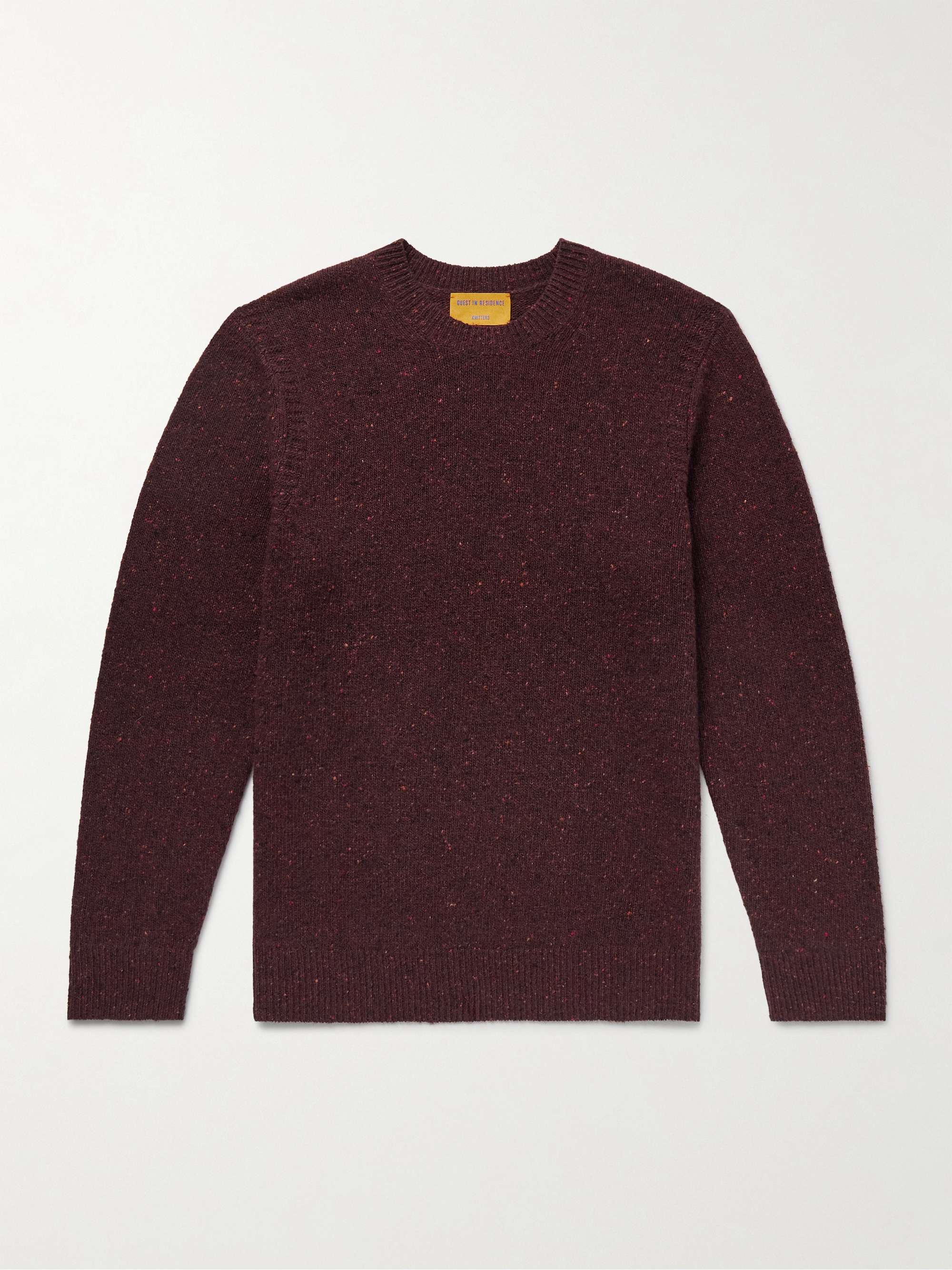 Burgundy All Day Donegal Recycled Cashmere and Merino Wool-Blend ...