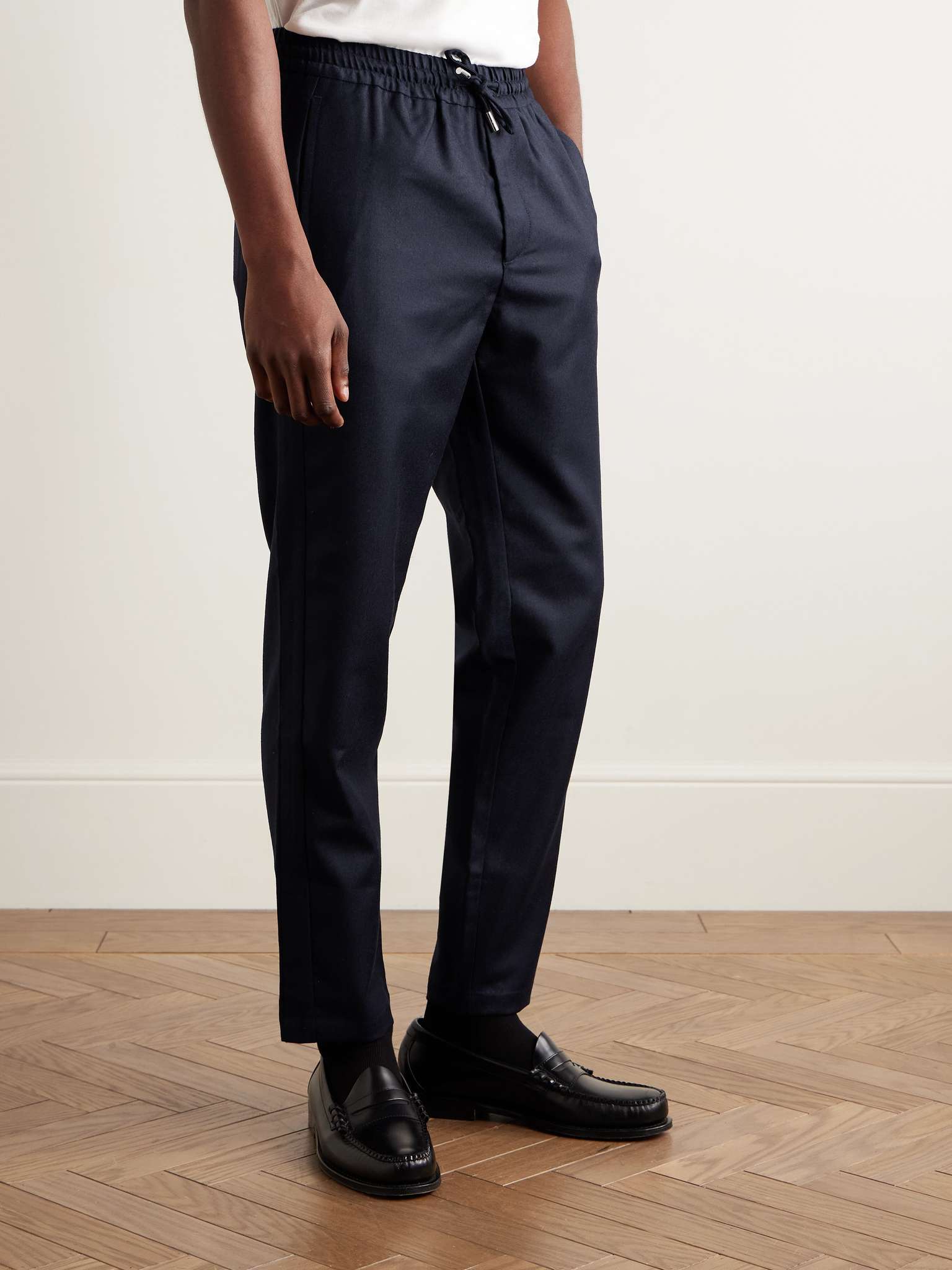 MR P. James Slim-Fit Wool-Flannel Drawstring Suit Trousers for Men | MR ...