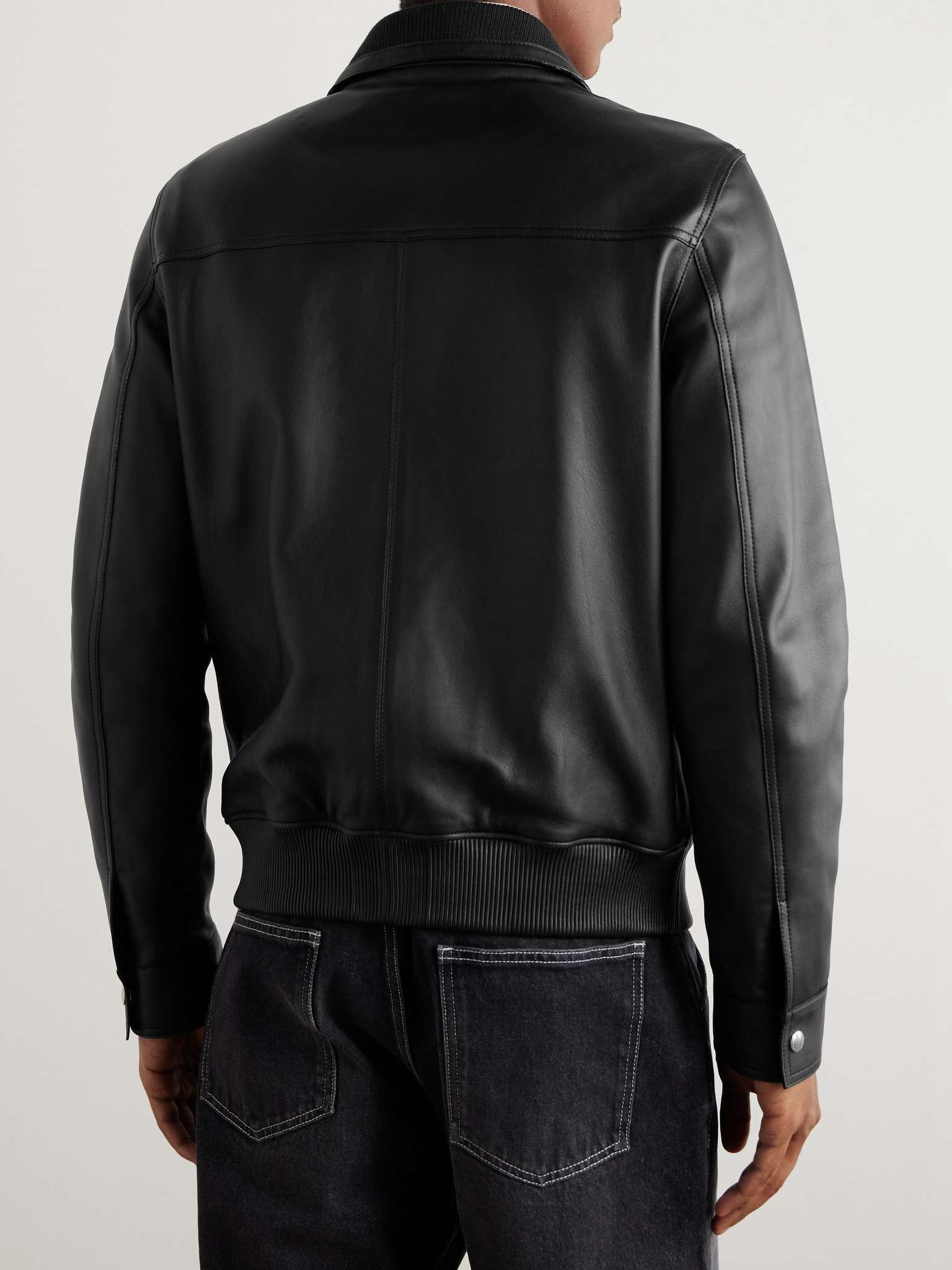MR P. Leather Blouson Jacket for Men | MR PORTER