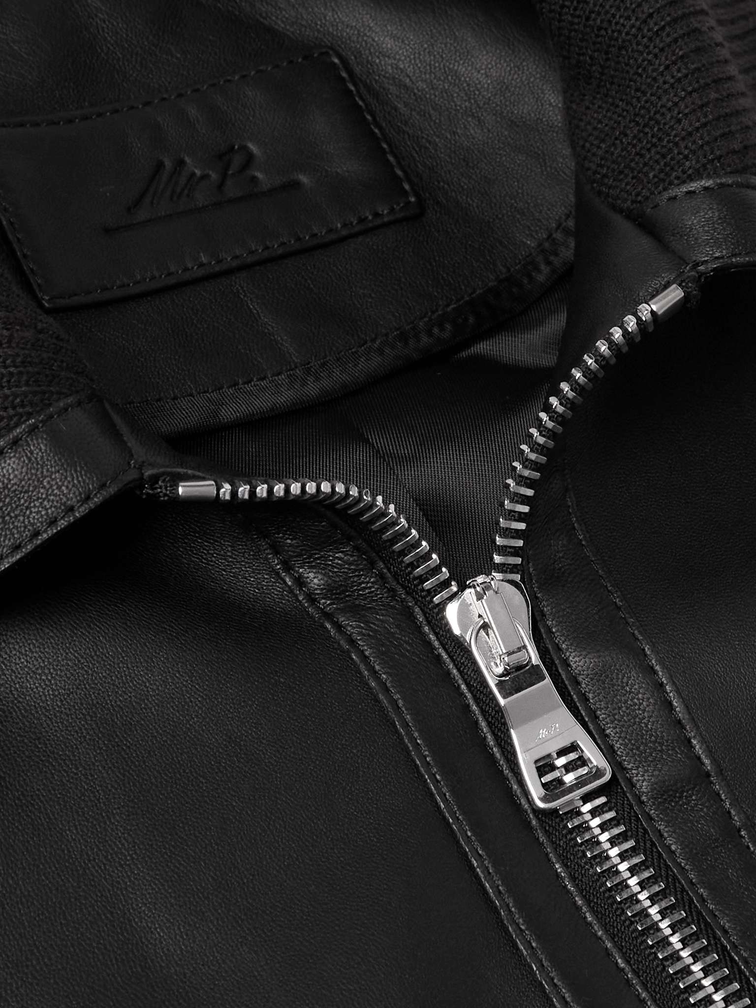 MR P. Leather Blouson Jacket for Men | MR PORTER