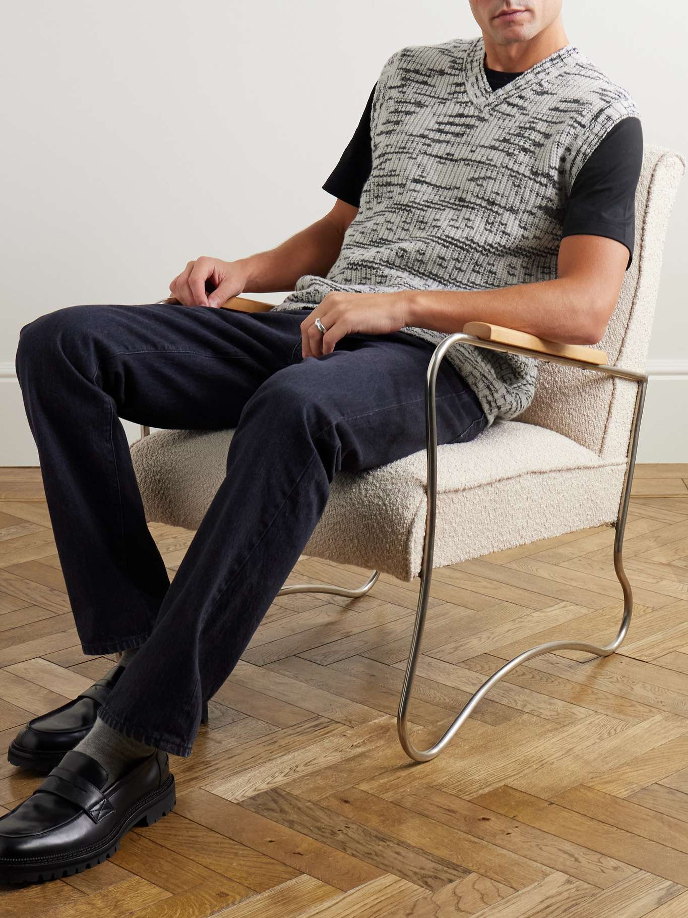 MR P. Space-Dyed Wool Sweater Vest for Men | MR PORTER