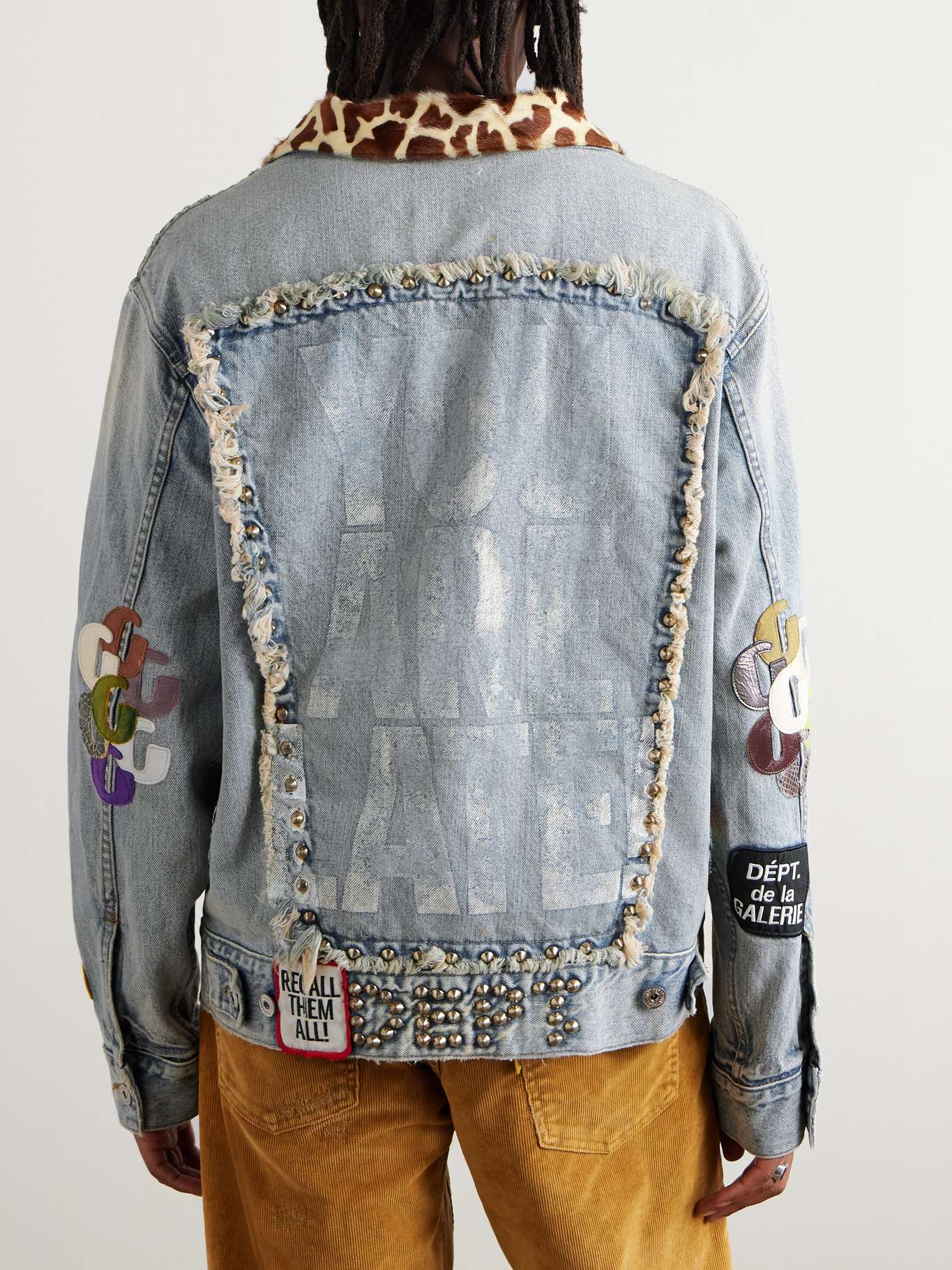 GALLERY DEPT. Headline Logo-Appliquéd Printed Denim Jacket for Men | MR ...