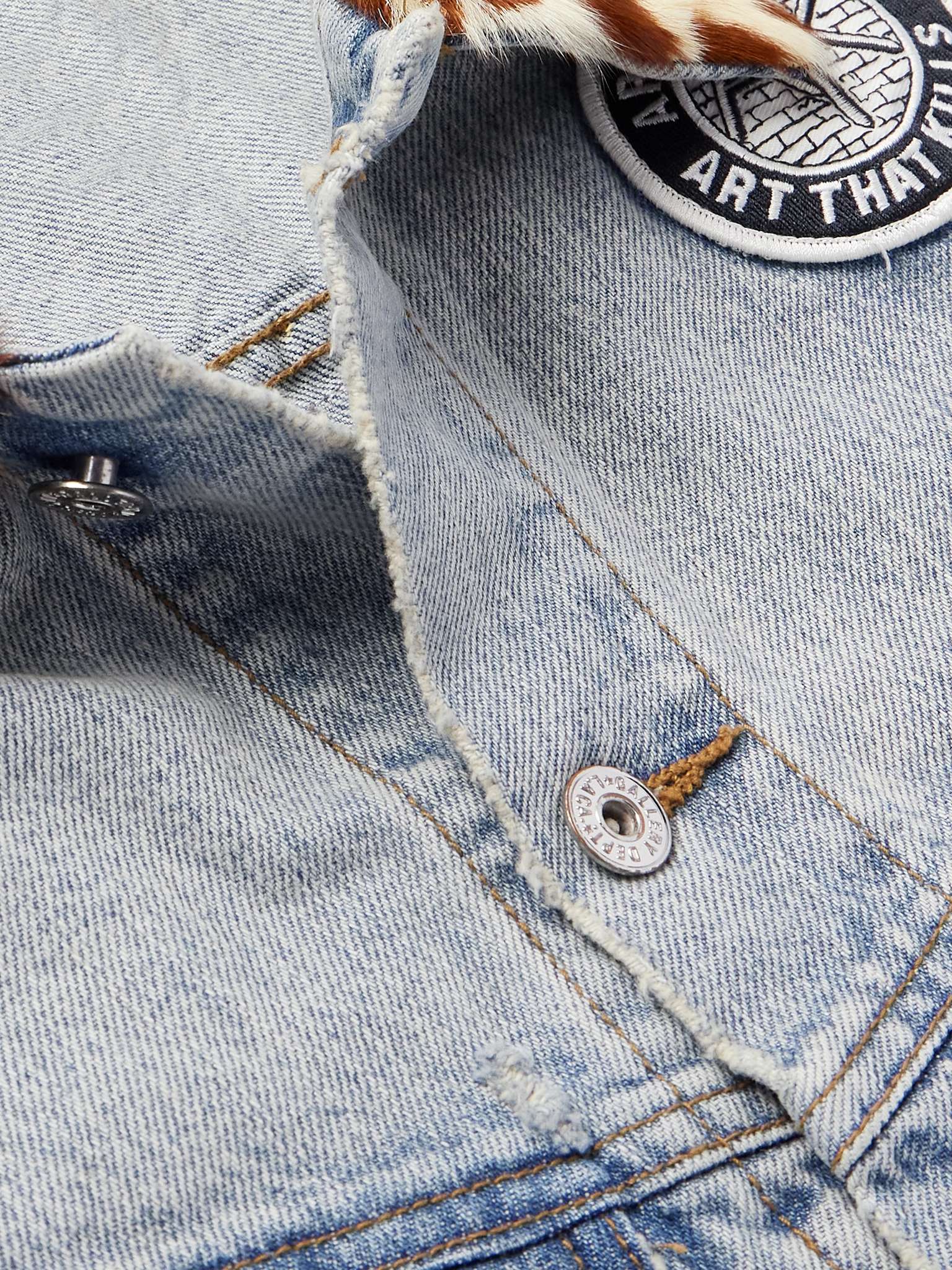 GALLERY DEPT. Headline Logo-Appliquéd Printed Denim Jacket for Men | MR ...
