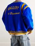 GALLERY DEPT. Logo-Embroidered Appliquéd Leather-Trimmed Wool-Blend ...