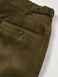 DRAKE'S Slim-Fit Pleated Cotton-Corduroy Suit Trousers for Men | MR PORTER