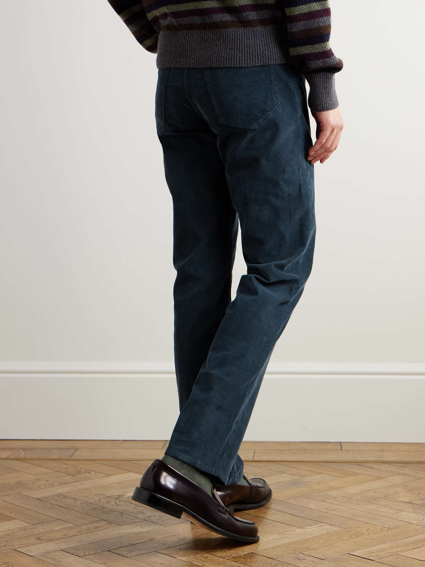 MR P. Samuel Straight-Leg Cotton-Blend Corduroy Trousers for Men | MR PORTER