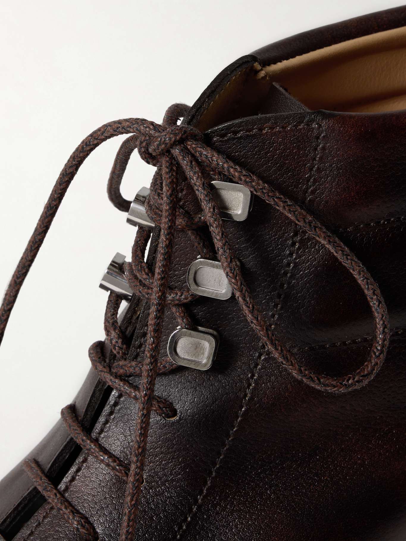 JOHN LOBB Alder Burnished-Leather Boots for Men | MR PORTER