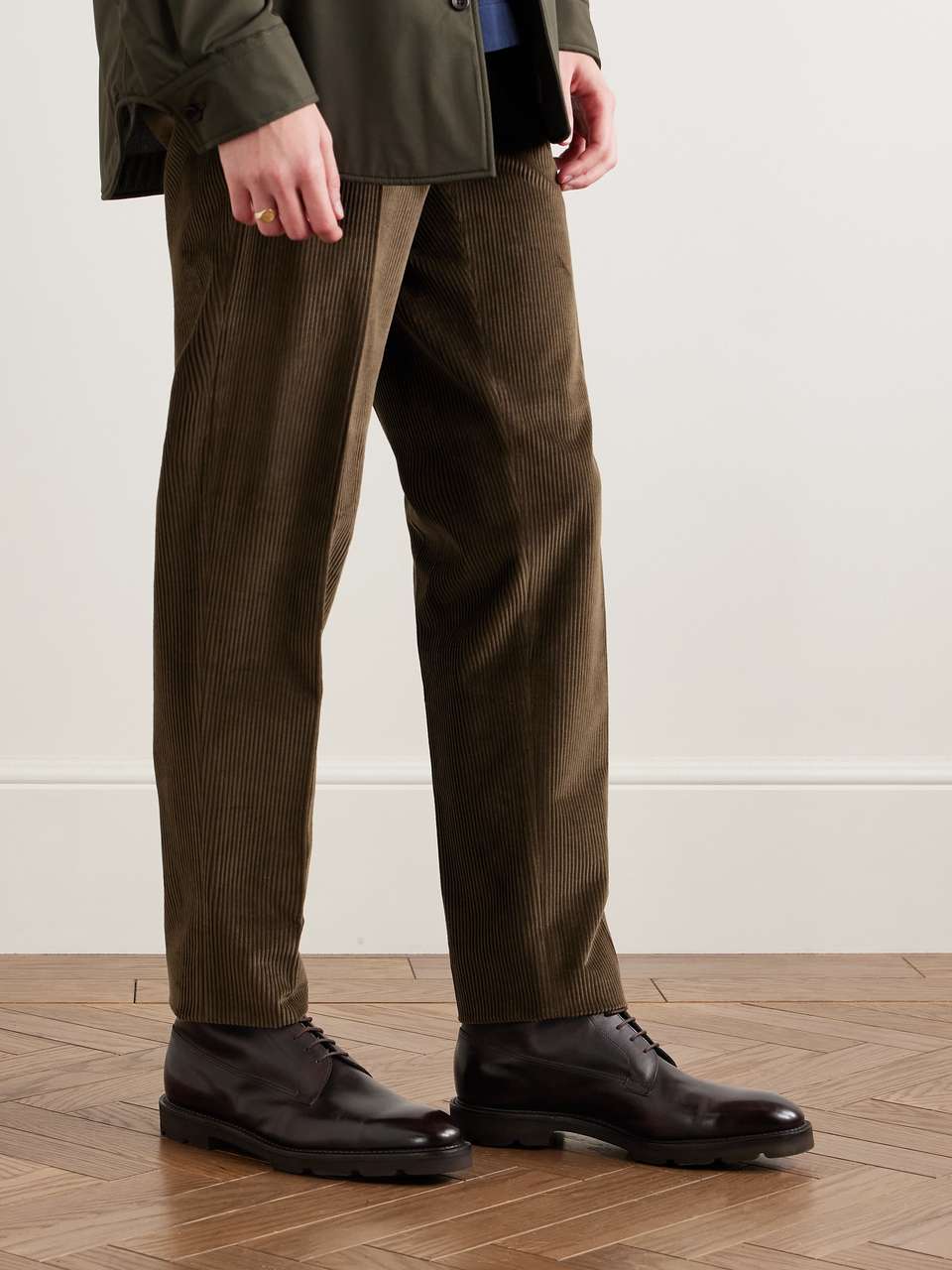 JOHN LOBB Alder Burnished-Leather Boots for Men | MR PORTER