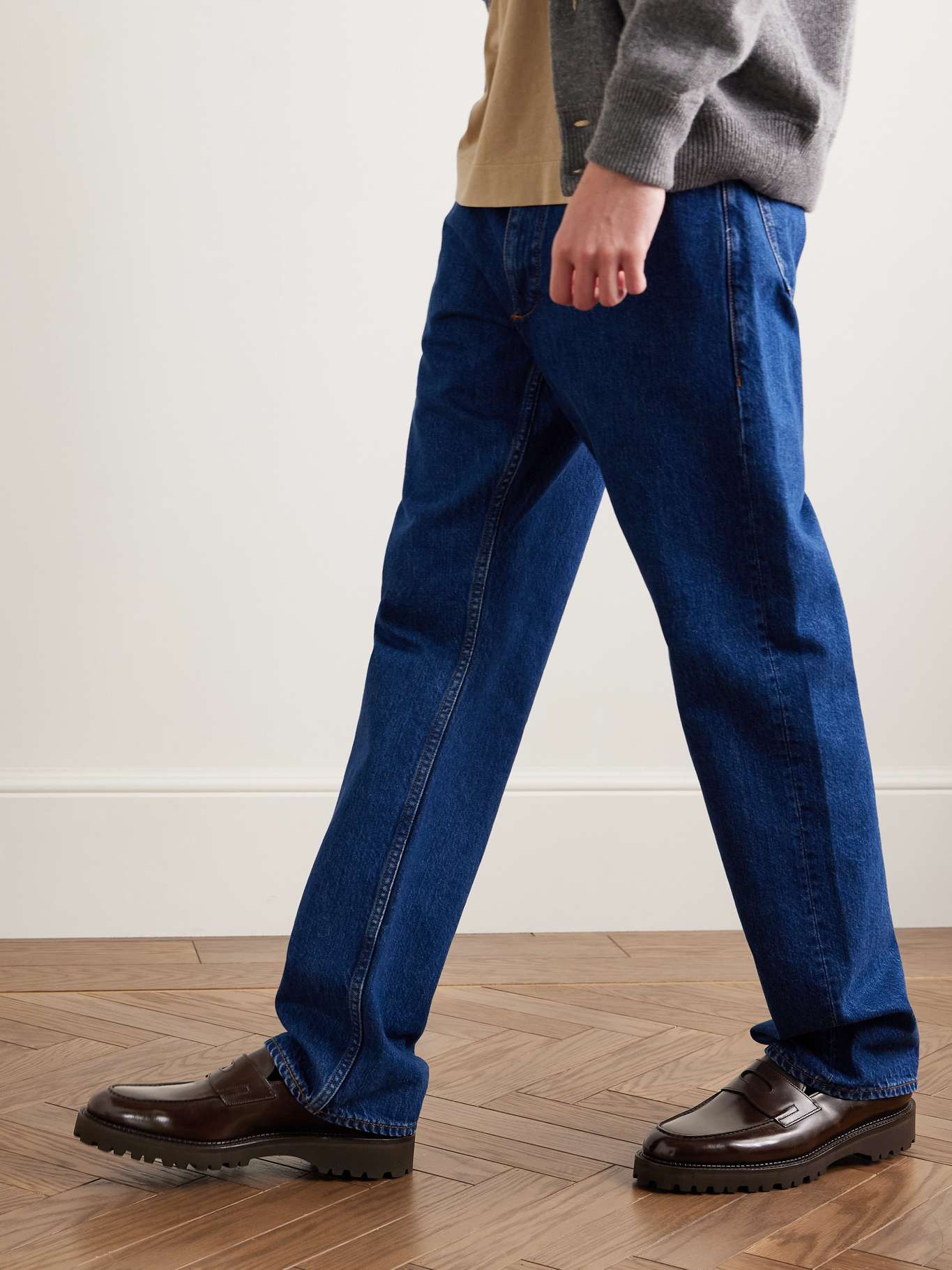 JOHN LOBB Lopez New Standard Leather Penny Loafers for Men | MR PORTER