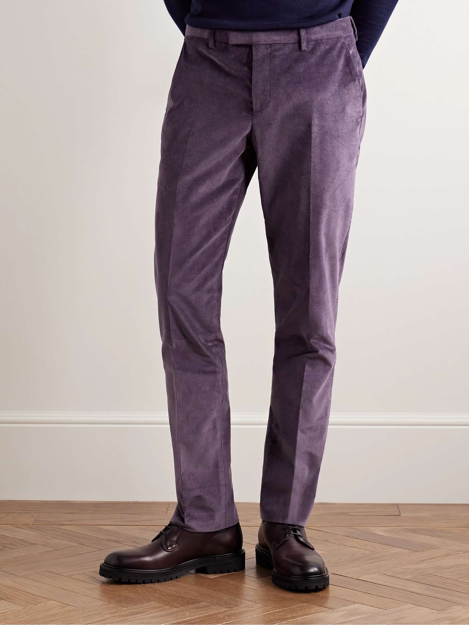 PAUL SMITH Slim-Fit Stretch-Cotton Corduroy Suit Trousers for Men | MR PORTER