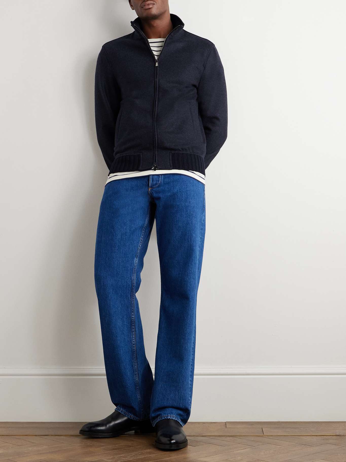 THOM SWEENEY Cashmere-Blend Felt Bomber Jacket for Men | MR PORTER