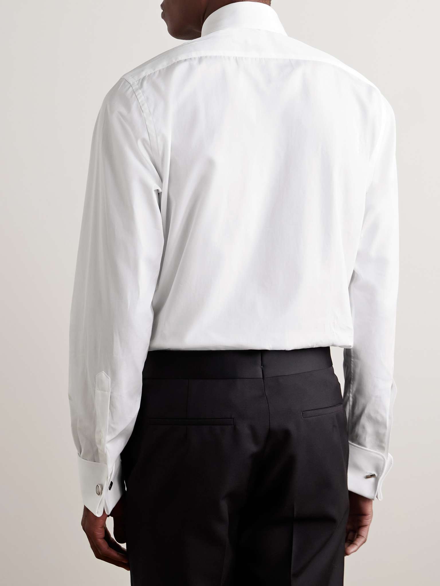 THOM SWEENEY Marcella Bib-Front Cotton and Lyocell-Blend Poplin and ...