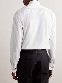 THOM SWEENEY Marcella Bib-Front Cotton and Lyocell-Blend Poplin and ...