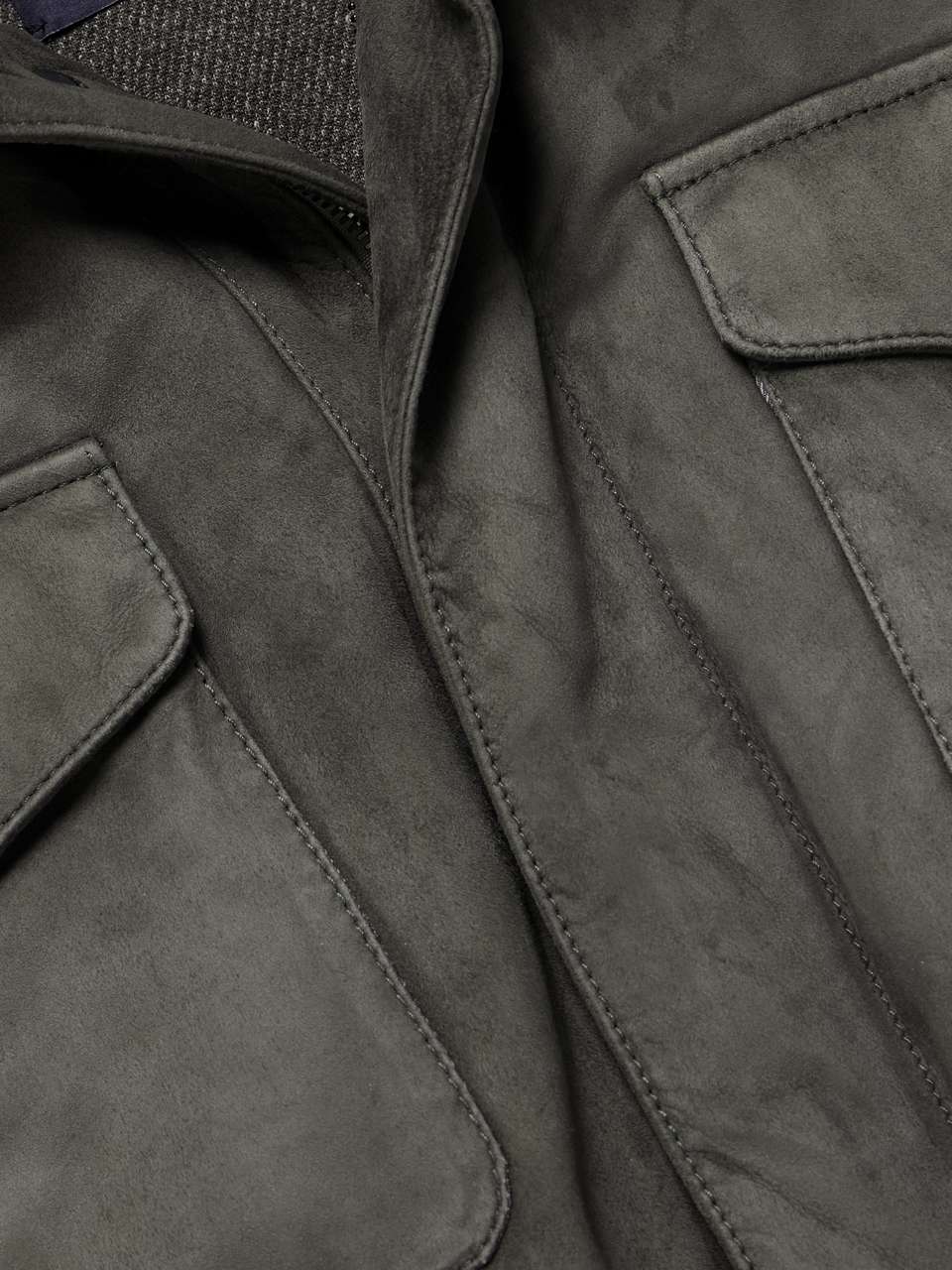 THOM SWEENEY Suede Field Jacket for Men | MR PORTER