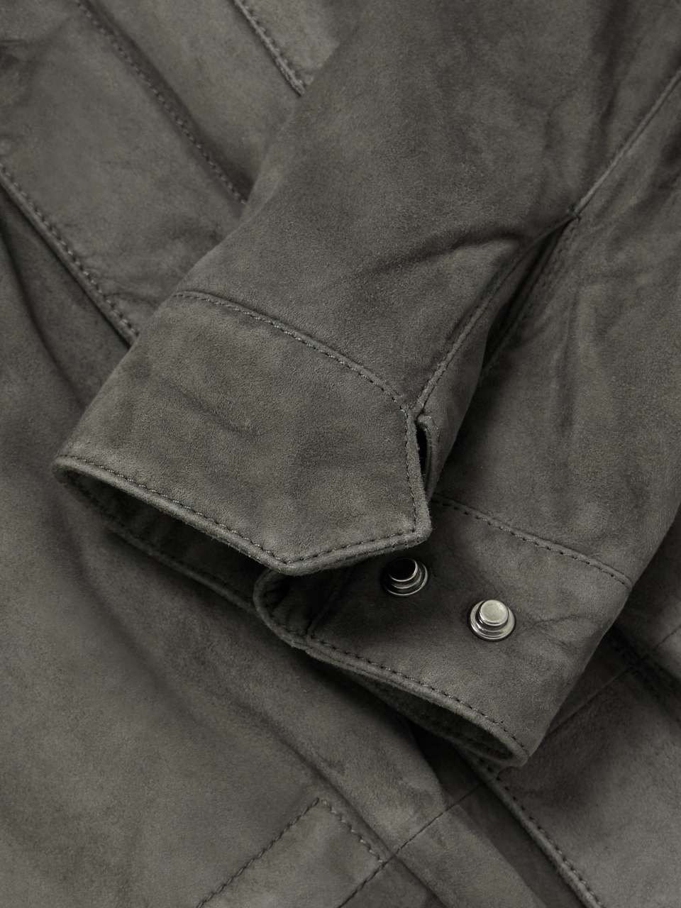 THOM SWEENEY Suede Field Jacket for Men | MR PORTER