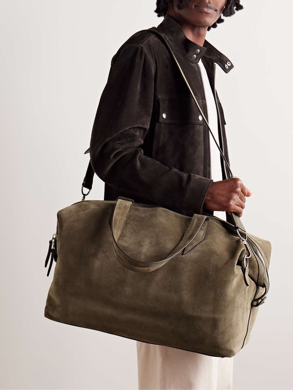 MÉTIER Nomad Suede Weekend Bag for Men | MR PORTER