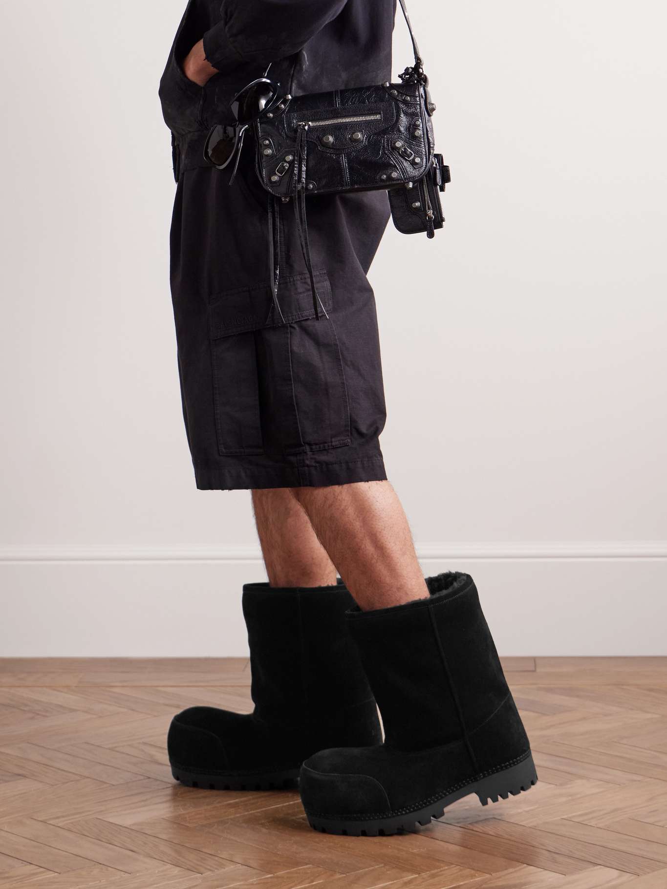 BALENCIAGA Alaska Shearling Boots for Men | MR PORTER