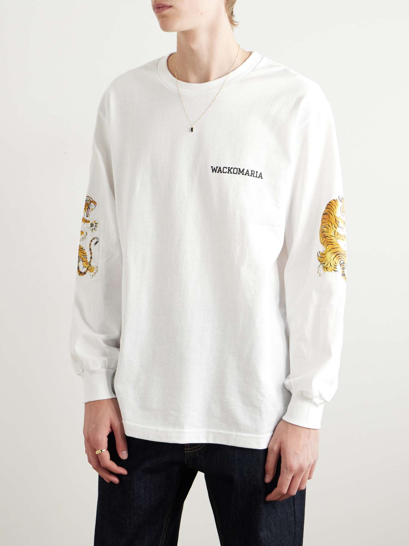 WACKO MARIA + Tim Lehi Logo-Print Cotton-Jersey T-Shirt for Men | MR PORTER