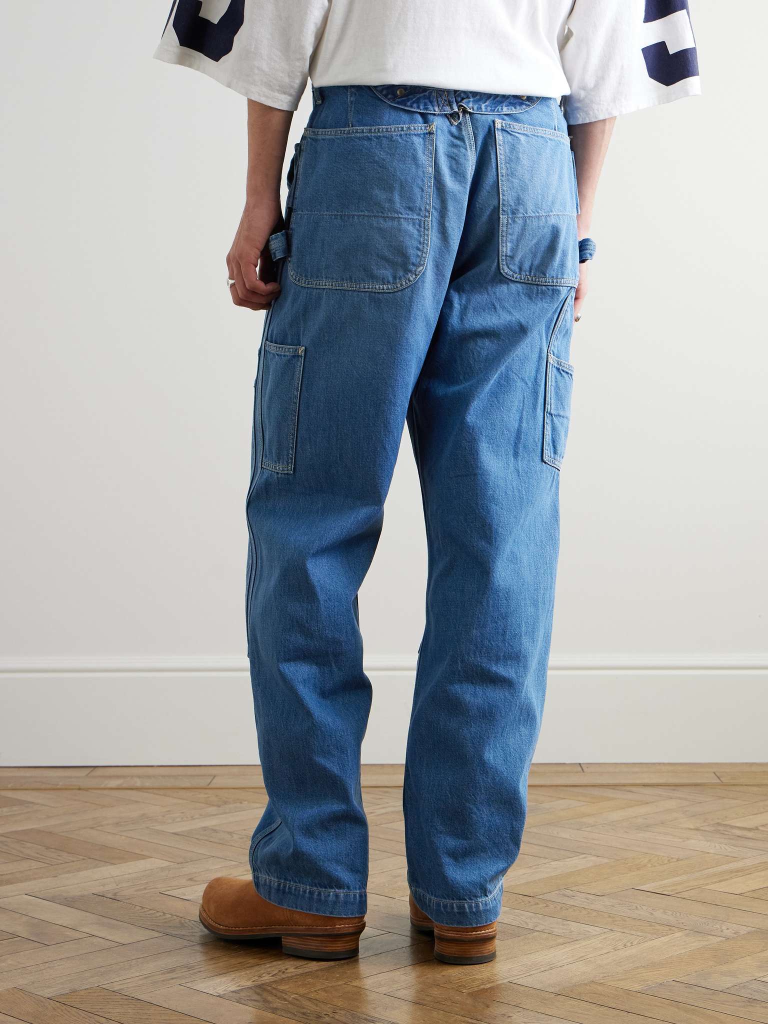 KAPITAL Lumber Straight-Leg Panelled Jeans for Men | MR PORTER