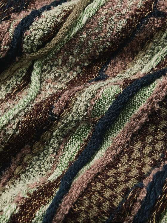 KAPITAL Gaudy Tapered Intarsia Bouclé Sweatpants for Men | MR PORTER