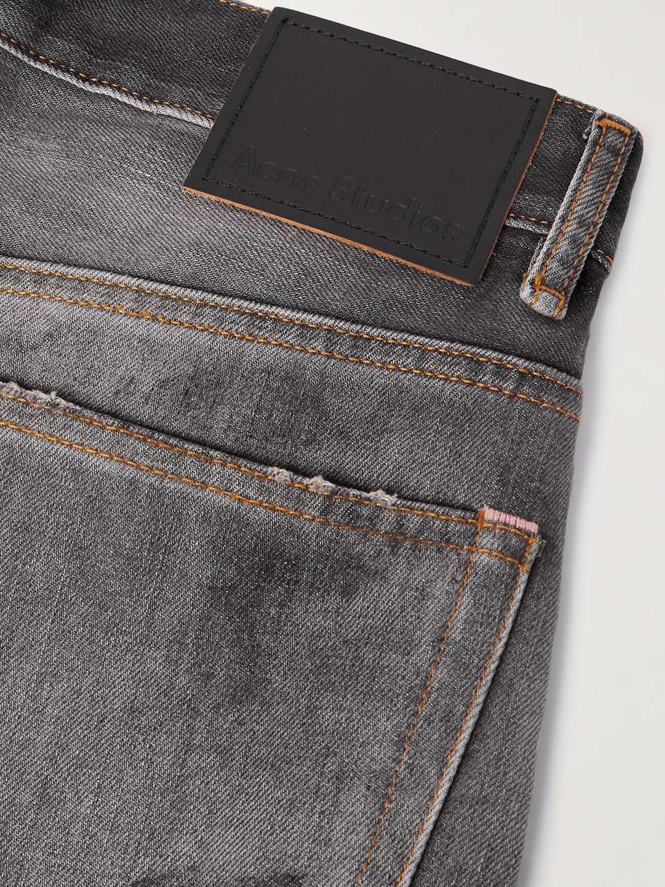 ACNE STUDIOS Straight-Leg Distressed Paint-Splattered Jeans for Men ...