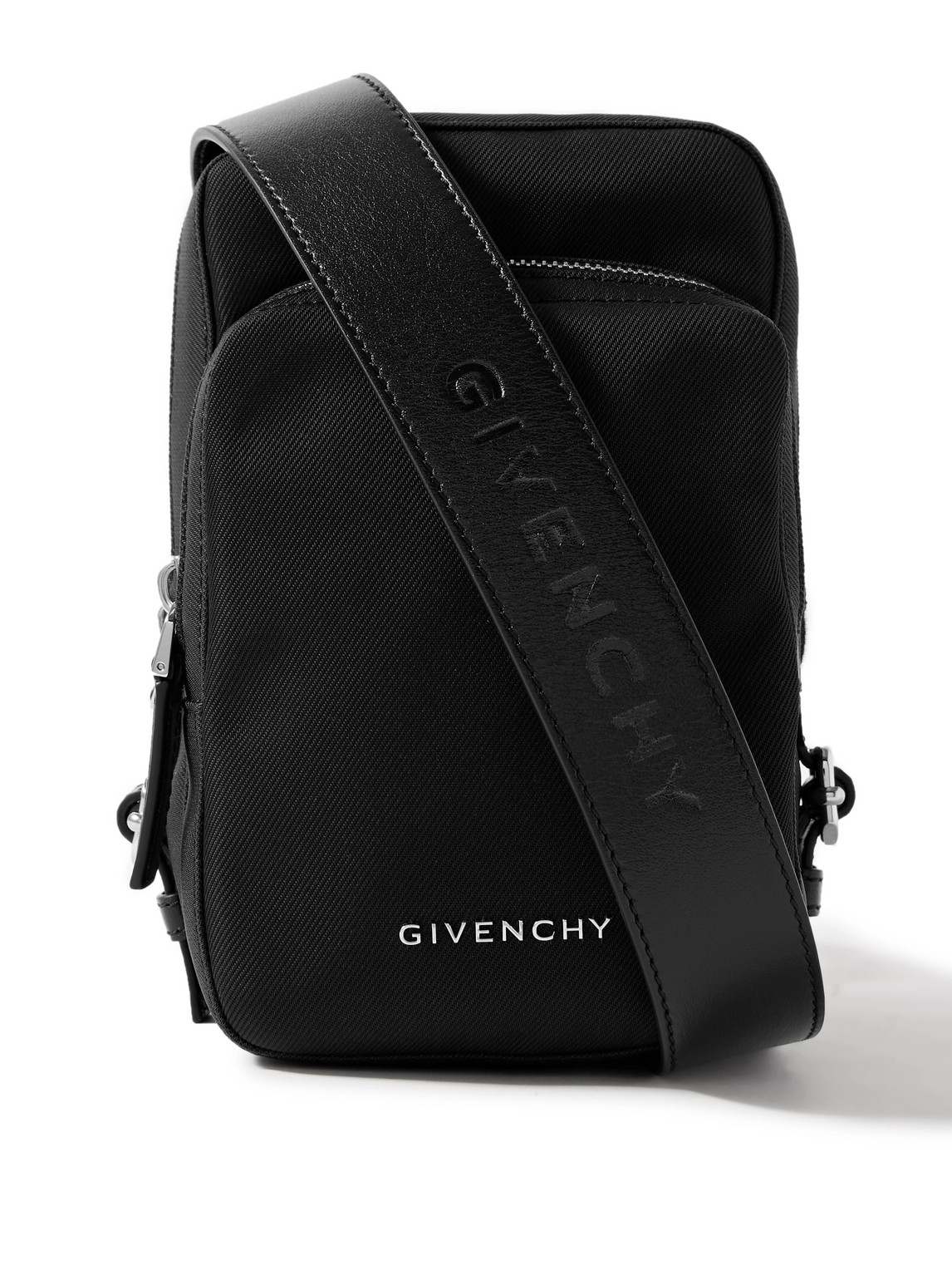 Givenchy Pandora Small Leather-Trimmed Logo-Embellished Twill Camera ...